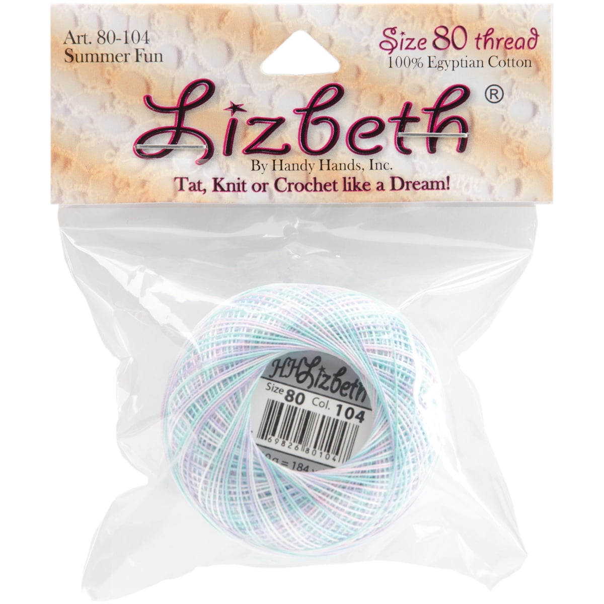 Lizbeth Cordonnet Cotton Size 80-Summer Fun - Walmart.com