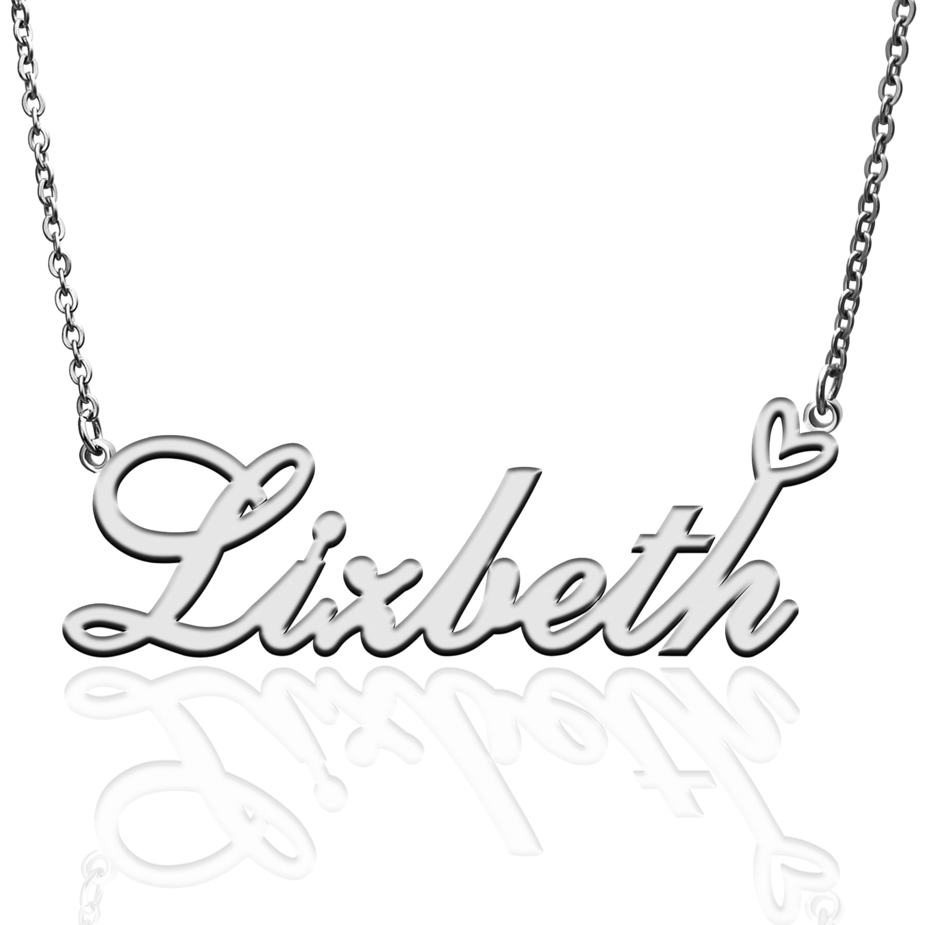 Lizbeth Custom Name Necklace Customized Personalized Plated Name ...