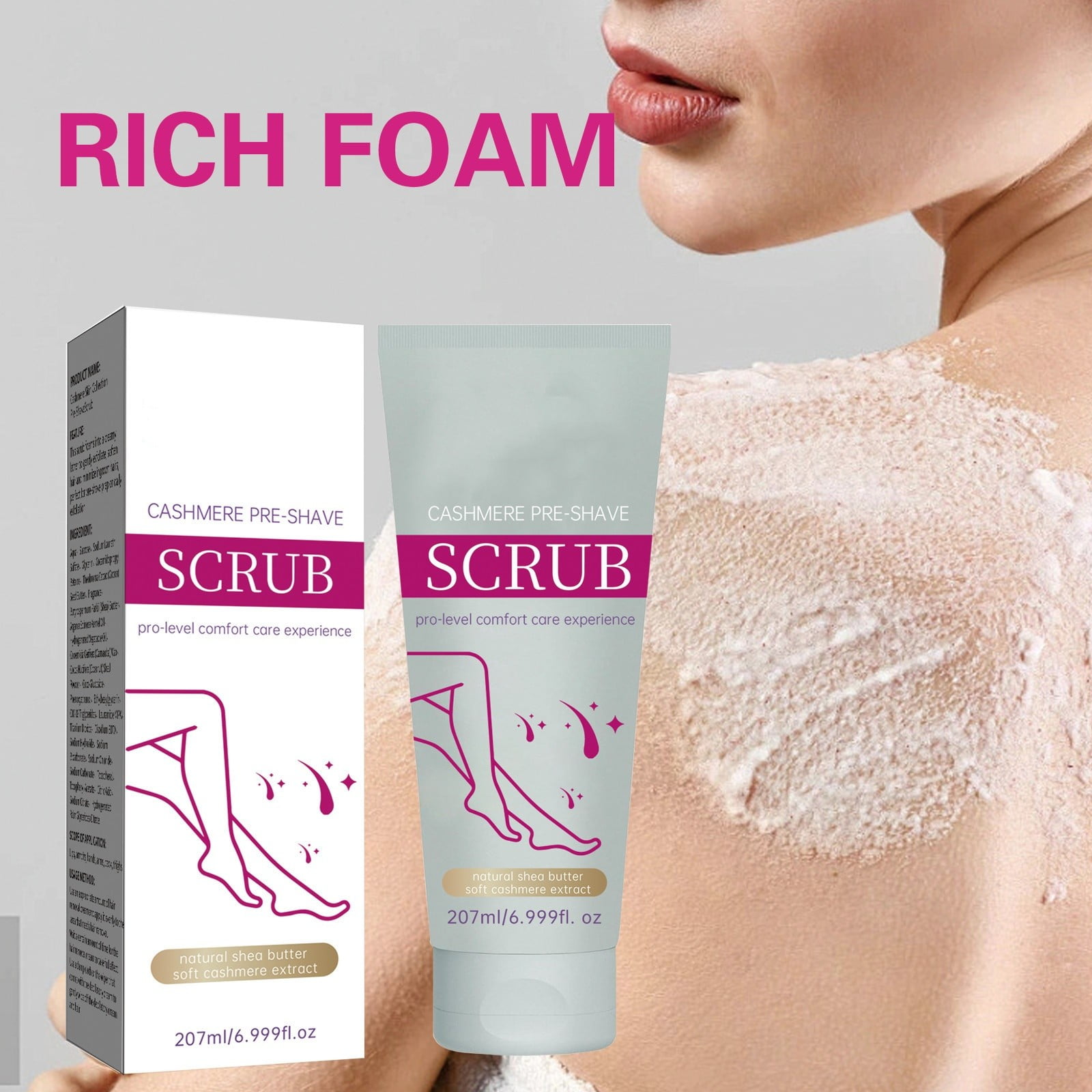 Lizheee 7 Line Correcting Shave Scrub 207ml Body Skin Cleansing Elbow ...