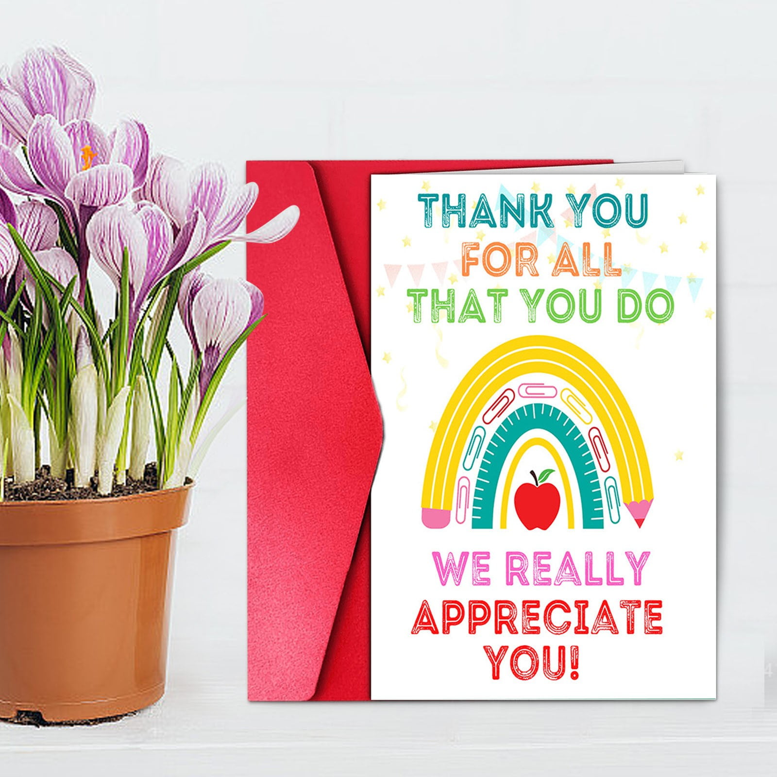 Lizheee Car Ribbon Bow Congratulations Teacher Appreciation Card ...