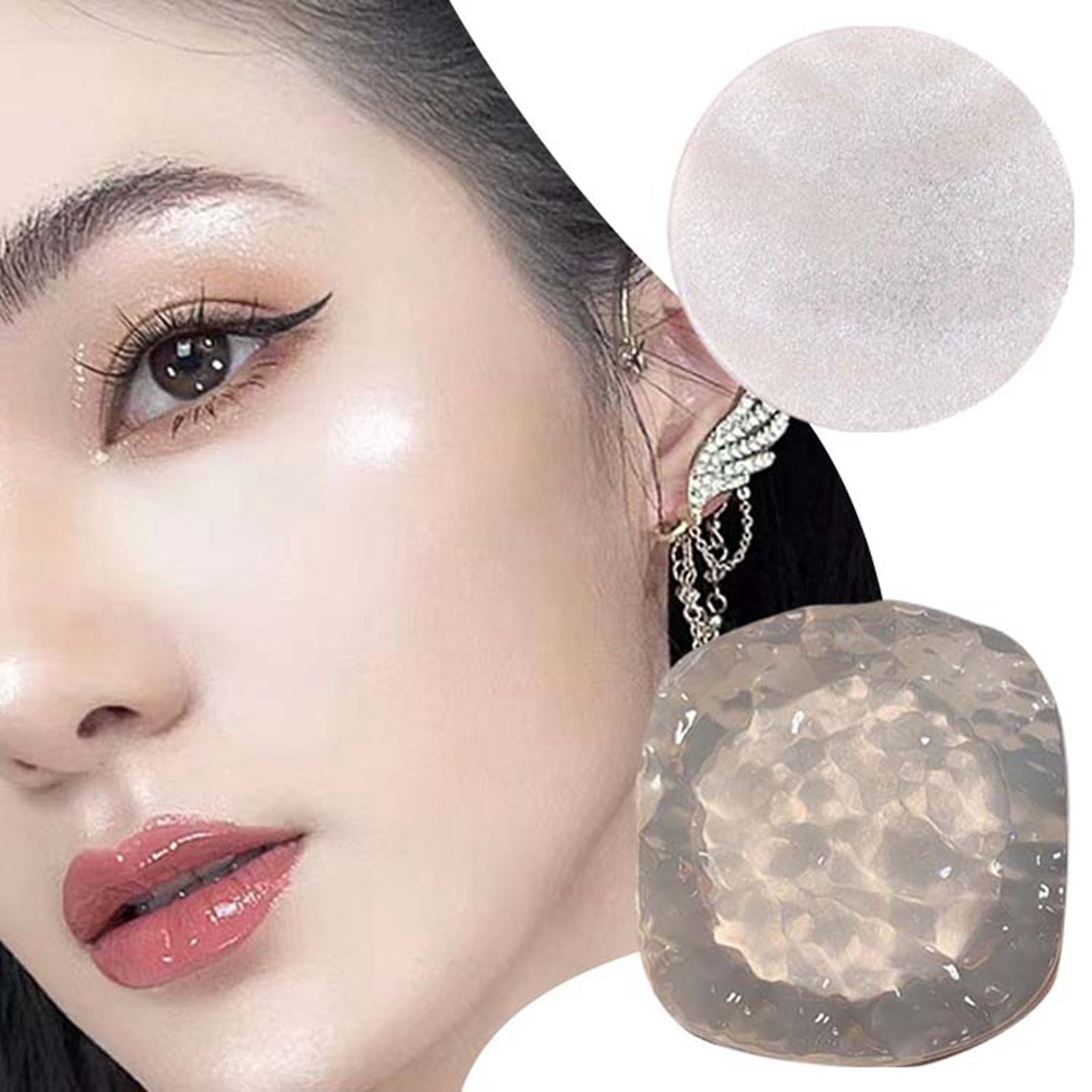 Lizheee Glow Drops 3D Highlighter Powder Soft Mud Texture Shimmering ...