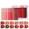 Lizheee Ink 20 12 Color Non Stick Cup Lipstick Lip Liner Set Swivel Can ... Lizheee Ink 20 12 Color Non Stick Cup Lipstick Lip Liner Set Swivel Can ...
