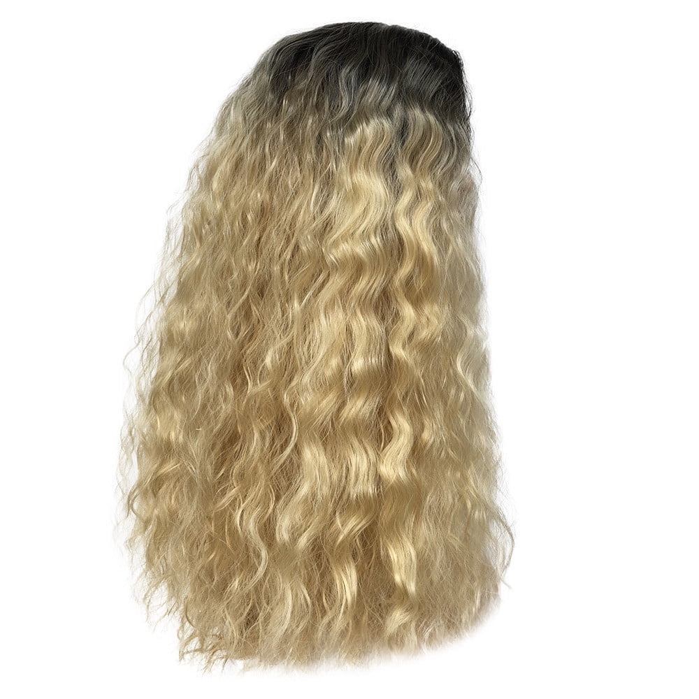 Lizheee Long Curly Hair Wig Synthetic Water Long Hair Wigs Highlight ... Lizheee Long Curly Hair Wig Synthetic Water Long Hair Wigs Highlight ...