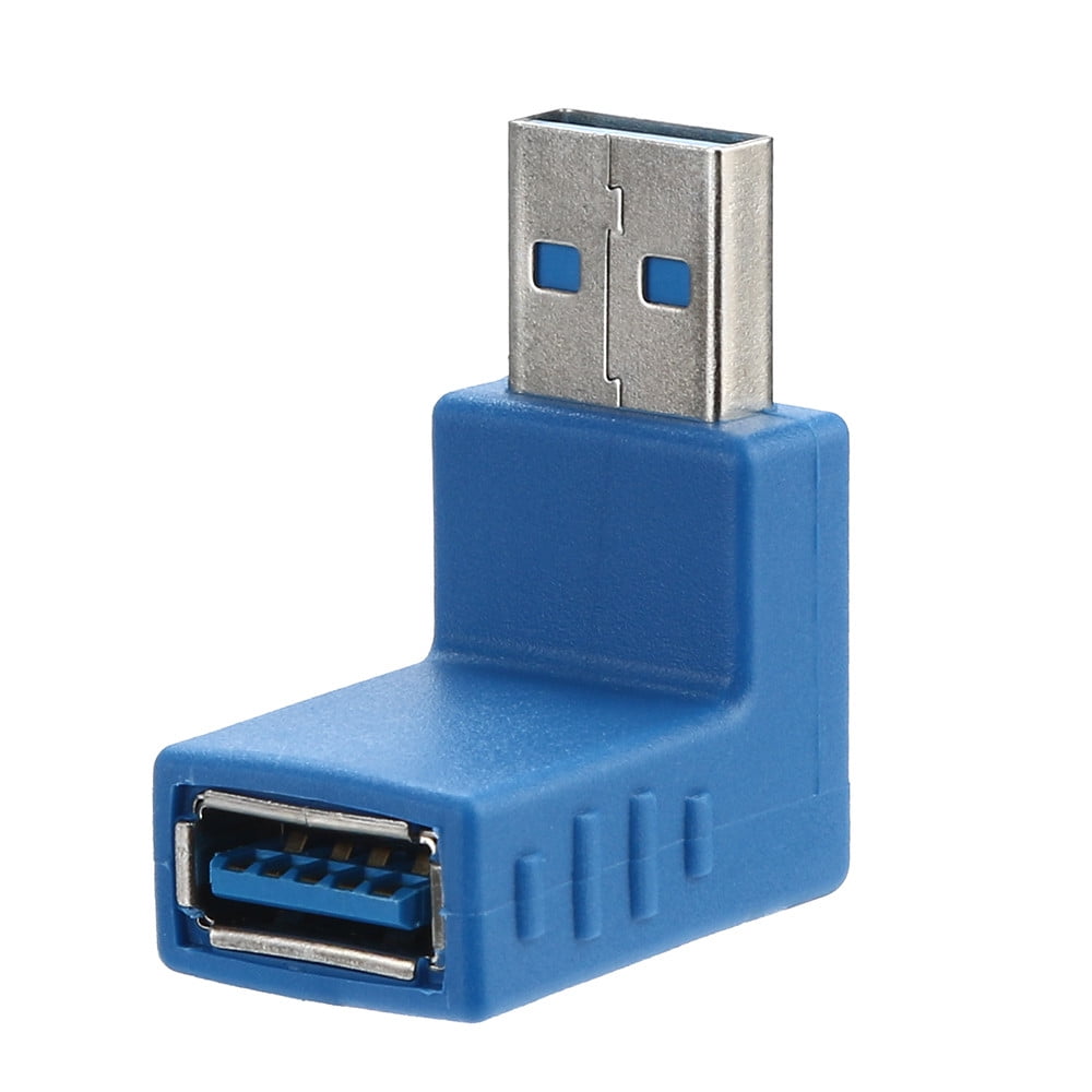 Lizheee USB 3.0 A Male to Female Extension 90 Right Angle Adapter Plug ... Lizheee USB 3.0 A Male to Female Extension 90 Right Angle Adapter Plug ...