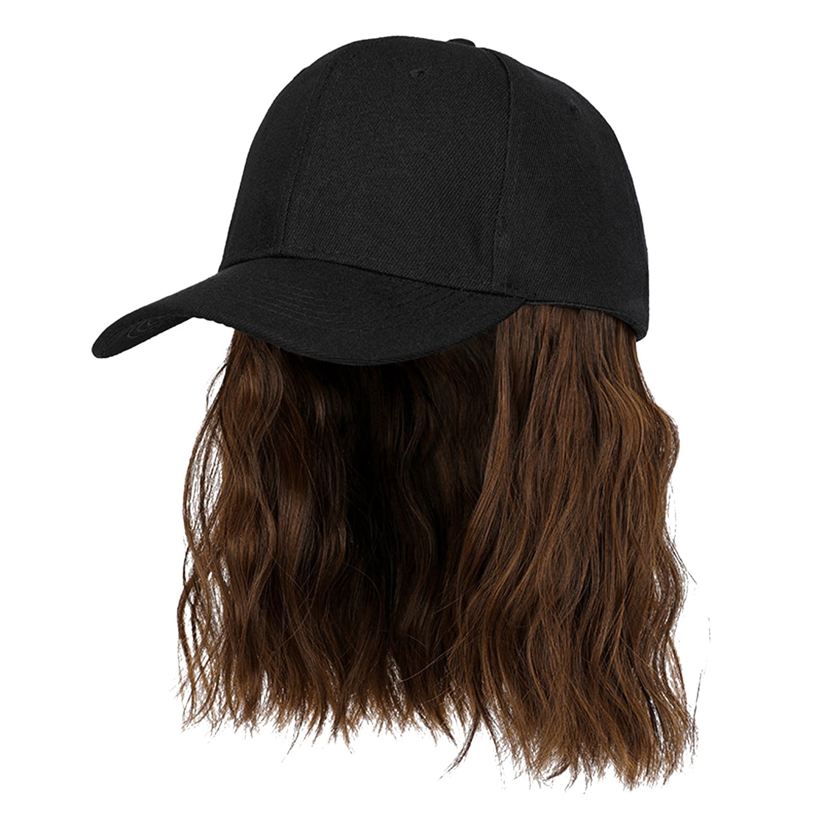 Lizheee Wig Women's Hat Wig Black Dark Brown And Light Brown Wig Cap ... Lizheee Wig Women's Hat Wig Black Dark Brown And Light Brown Wig Cap ...