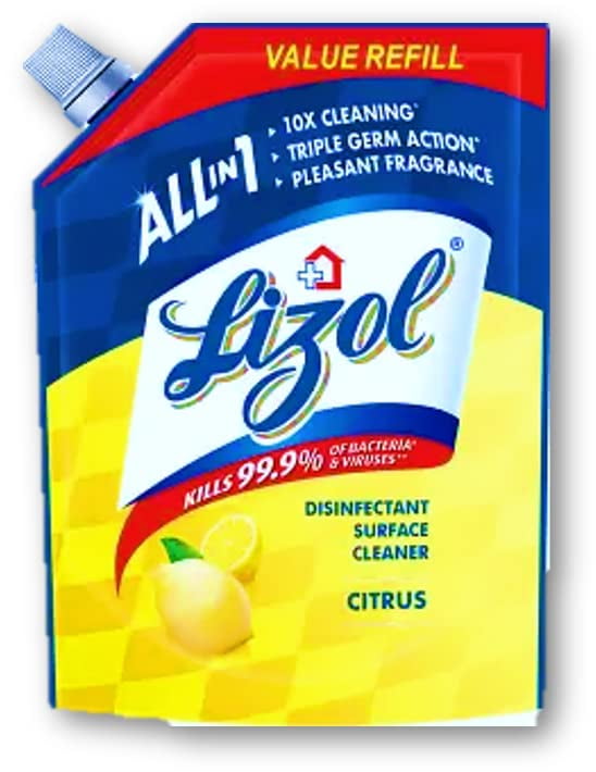 Lizol All in 1 Disinfectant Surface Cleaner Citrus 750ml - Walmart.com