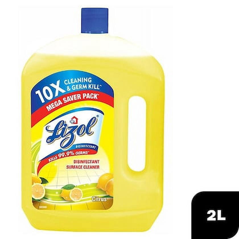 Lizol Citrus Disinfectant Surface Cleaner 2 L - Walmart Business Supplies