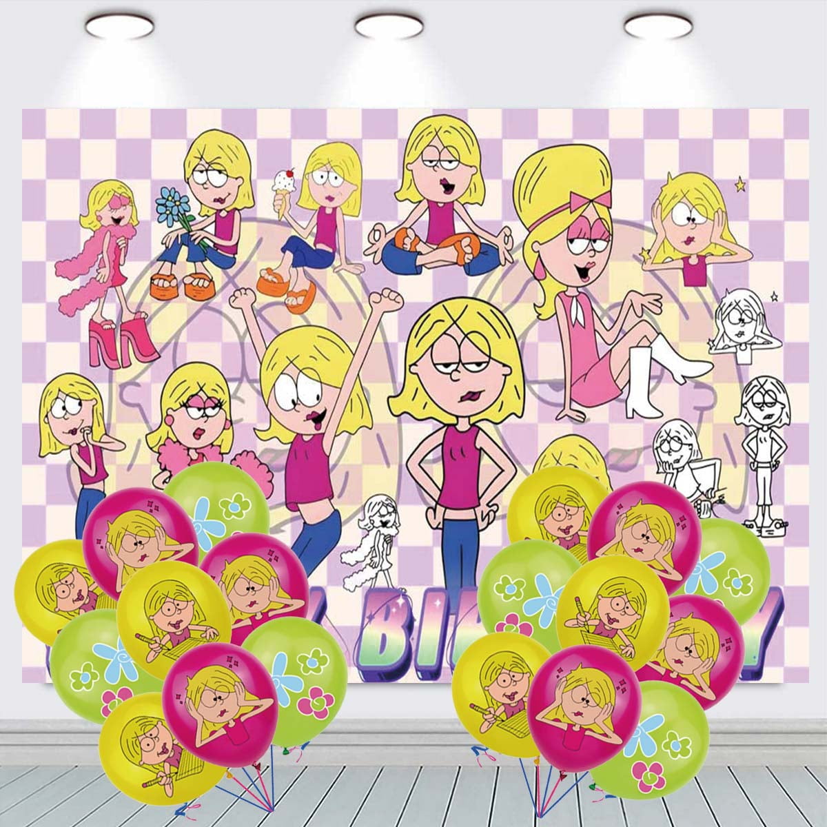 Lizzie Mcguire Party Decorations Backdrop Banner Balloons Taspestry ...