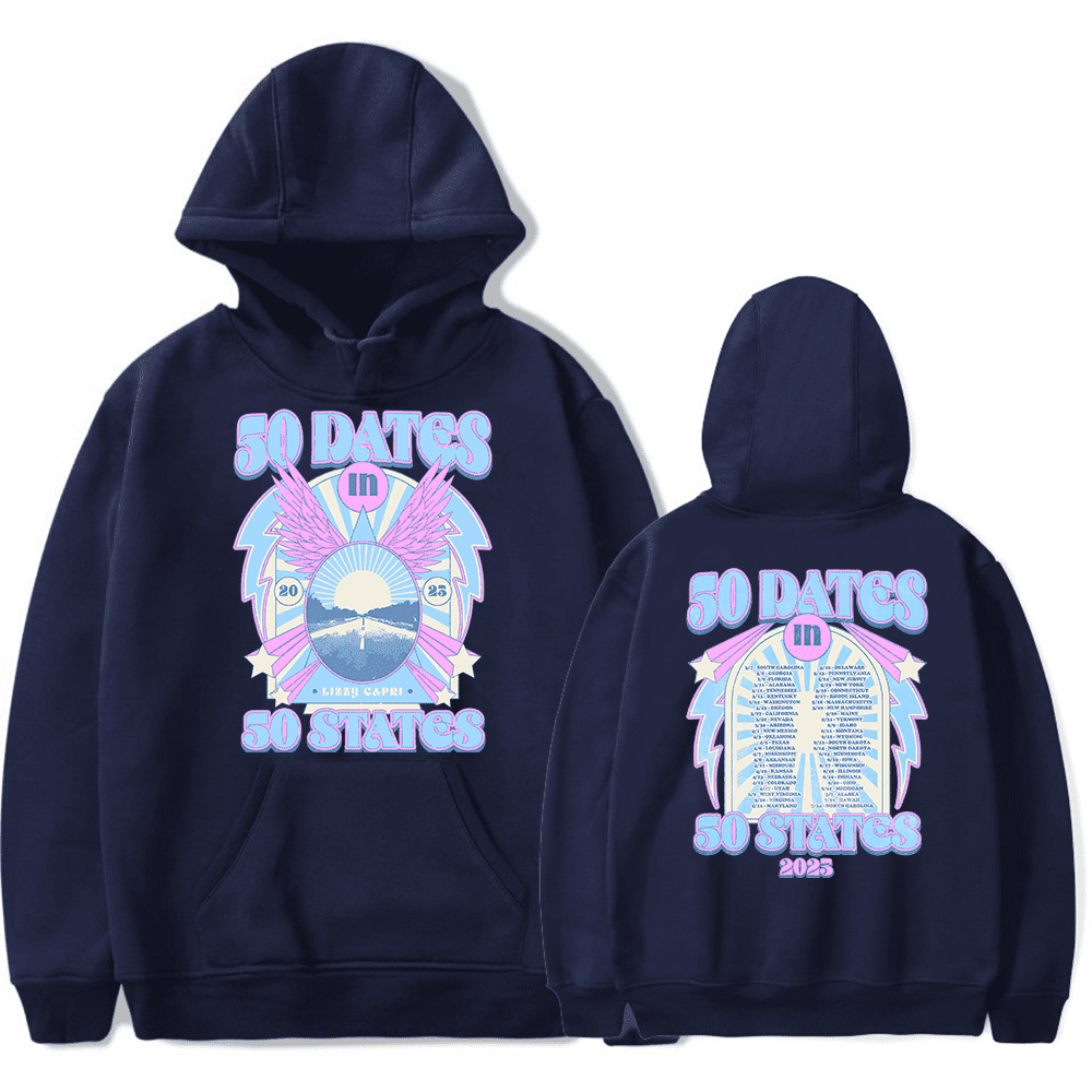 Lizzy Capri Merch 50 Dates Tour Hoodie Printed Hoodies Fashion Men ...