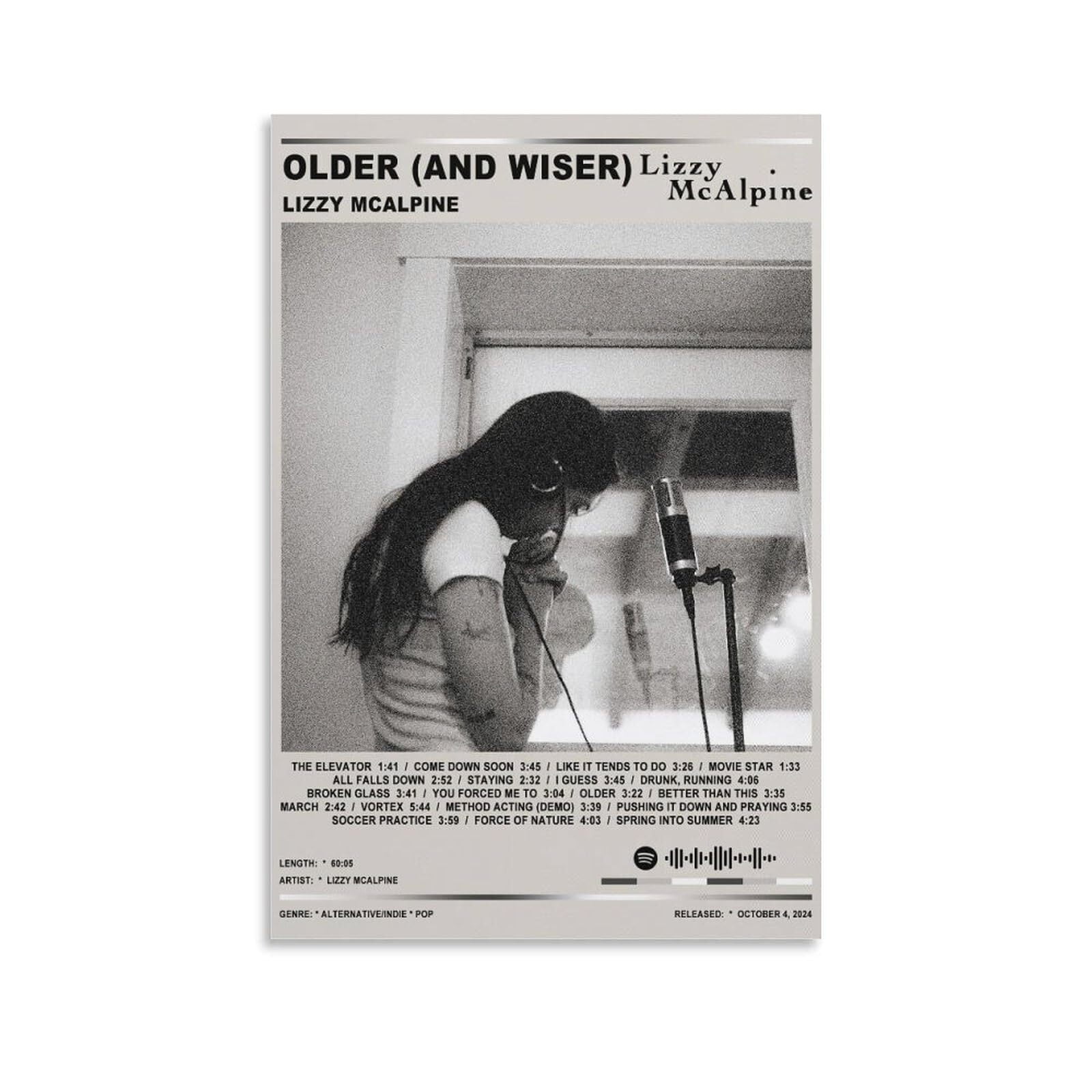 Lizzy McAlpine - Older (and Wiser) Album Cover Posters Canvas Poster ...