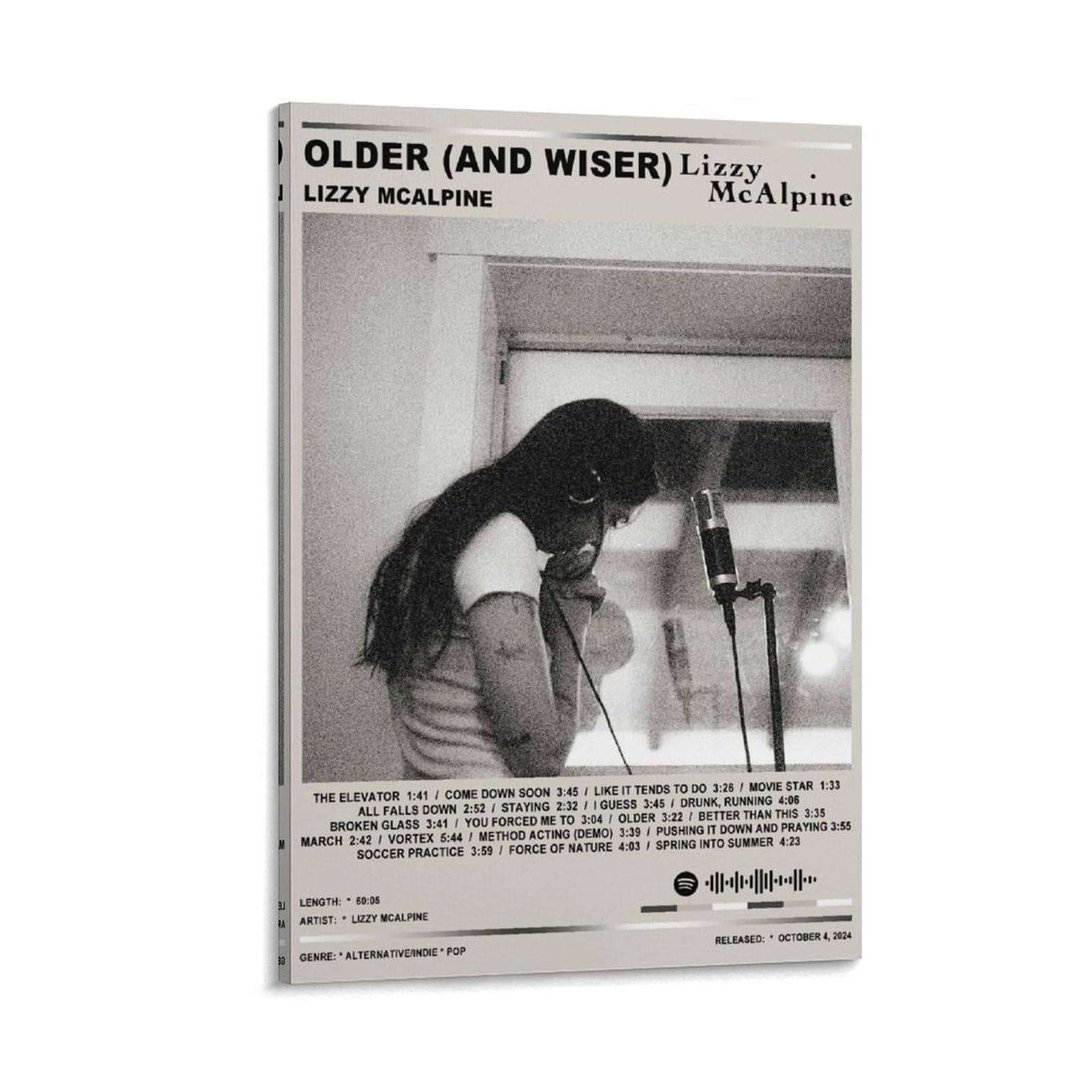 Lizzy McAlpine - Older (and Wiser) Album Cover Posters Canvas Poster ...