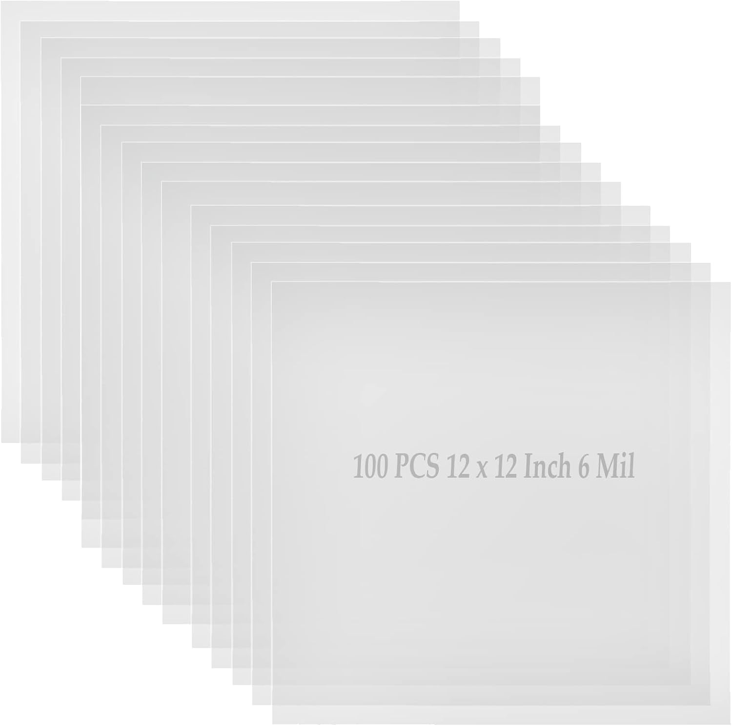 Ljia 100 PCS 12 x 12 Inch 6 Mil Blank Stencil Material, Transparent ...