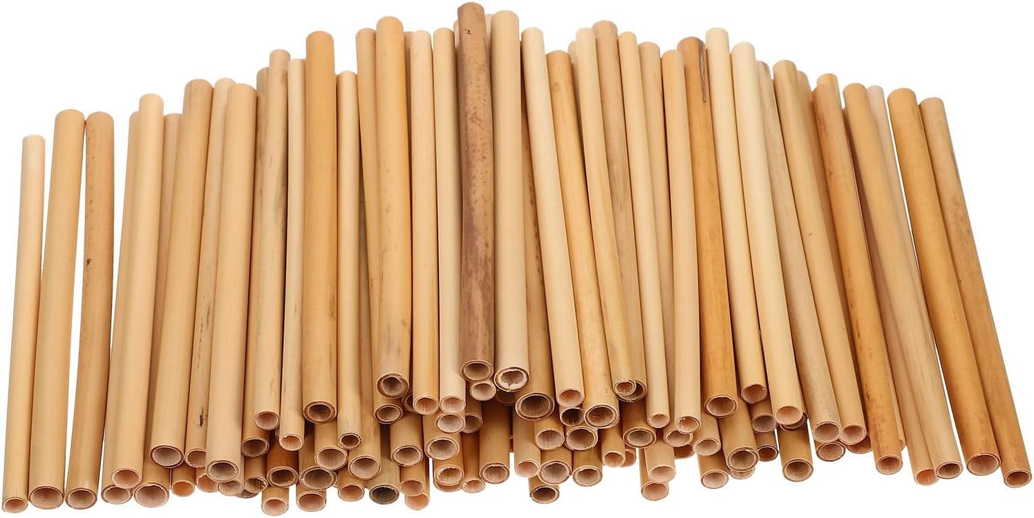 Ljia 100pcs Mason Bee Tubes Natural Reed Bee Tubes for Bee Houses ...