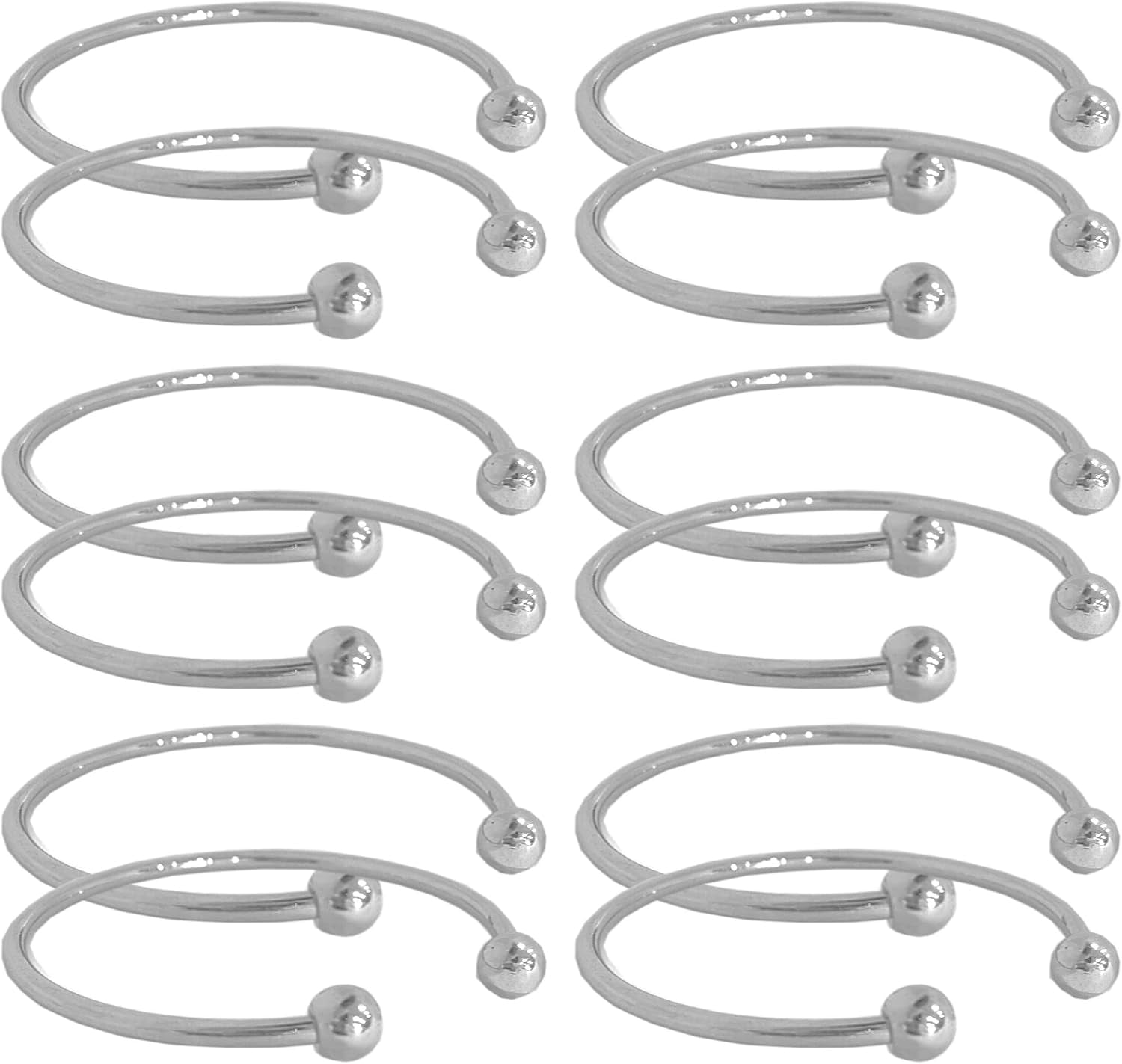 Ljia 12PCS Ball Opening Adjustable Wire Blank Bracelet Expandable ...