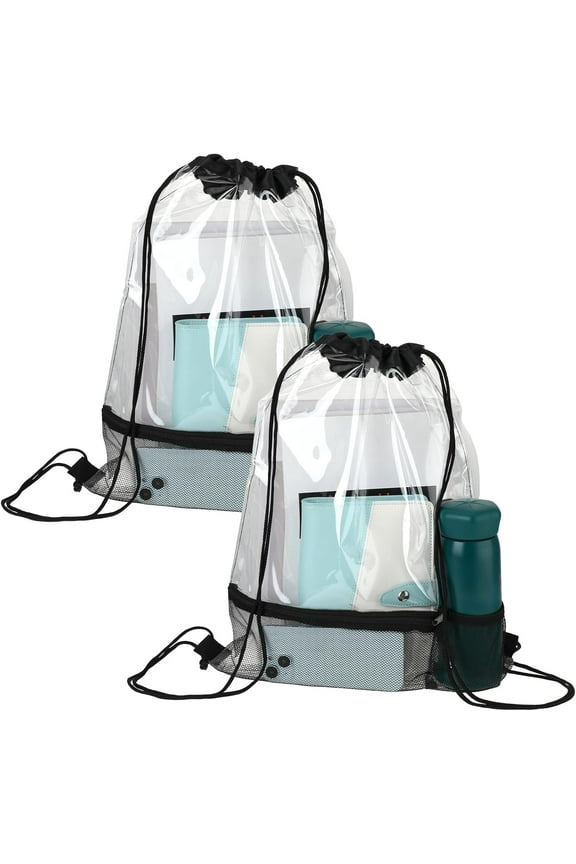 Clear Drawstring Bag