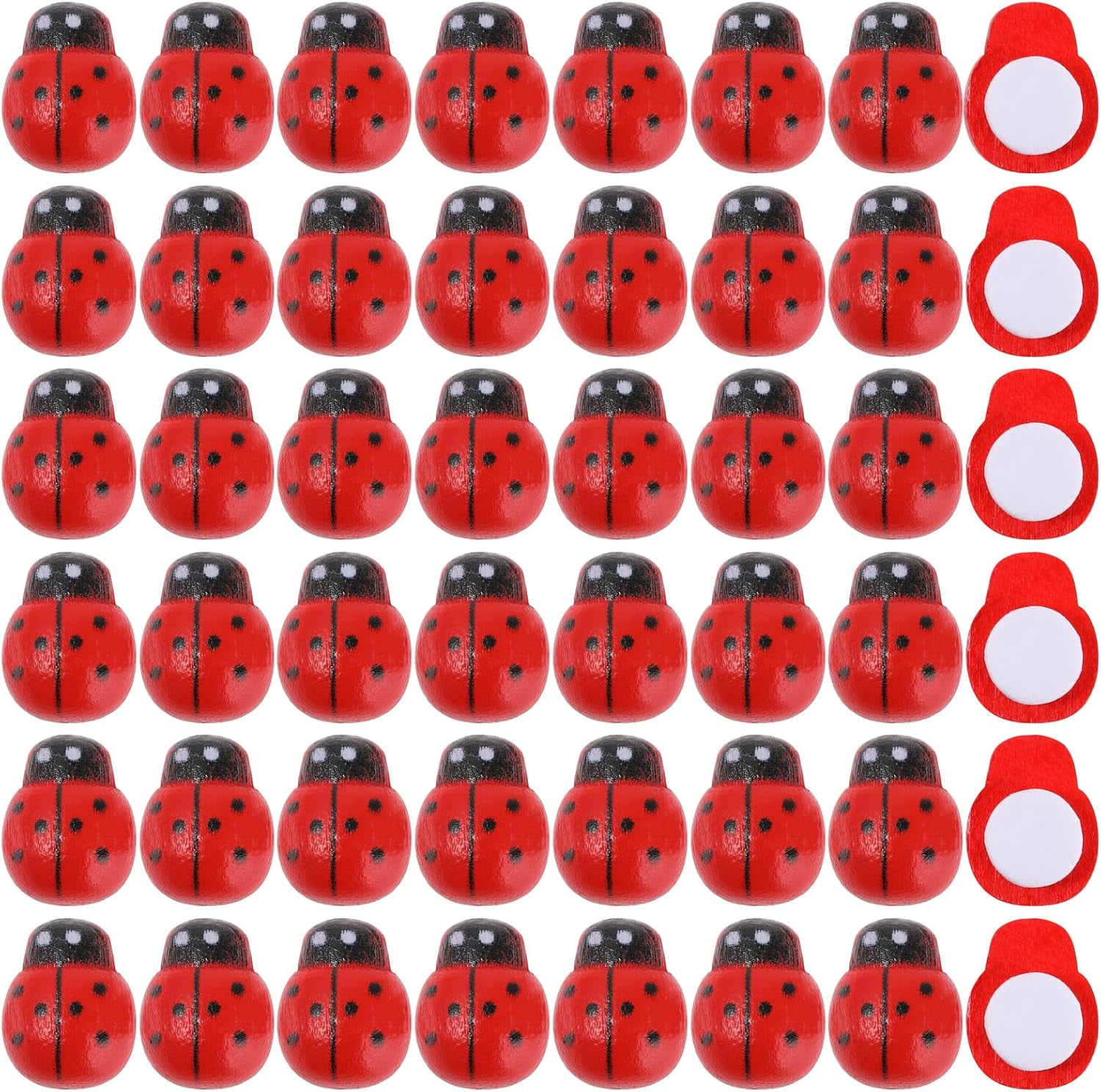 Ljia 200 Pieces Mini Ladybugs Ornaments Tiny Resin Ladybug Model ...