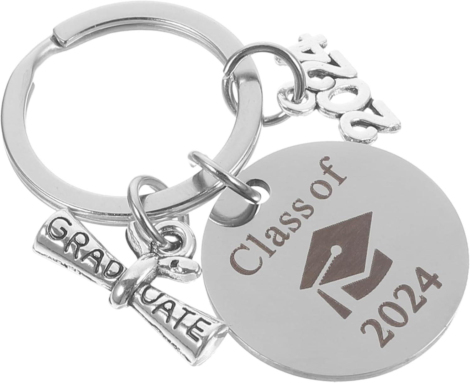 Ljia 24 Graduation Keychain Key Rings Decor Key Fob The Grad Key Ring ...
