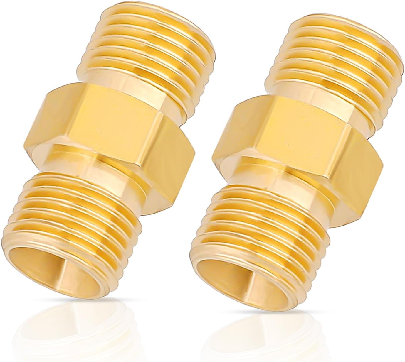 Ljia 2PCS Welding Hose Coupler Adapter Set Torch Hose Repair Kit 9/16 ...