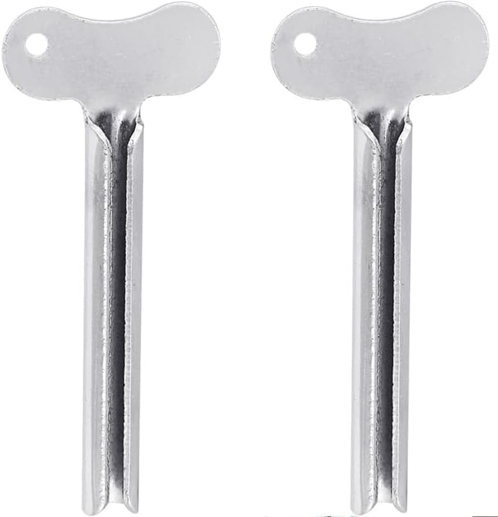 Ljia 2Pcs Stainless-Steel Tube Toothpaste Squeezer Keys Metal Hair Dye ...