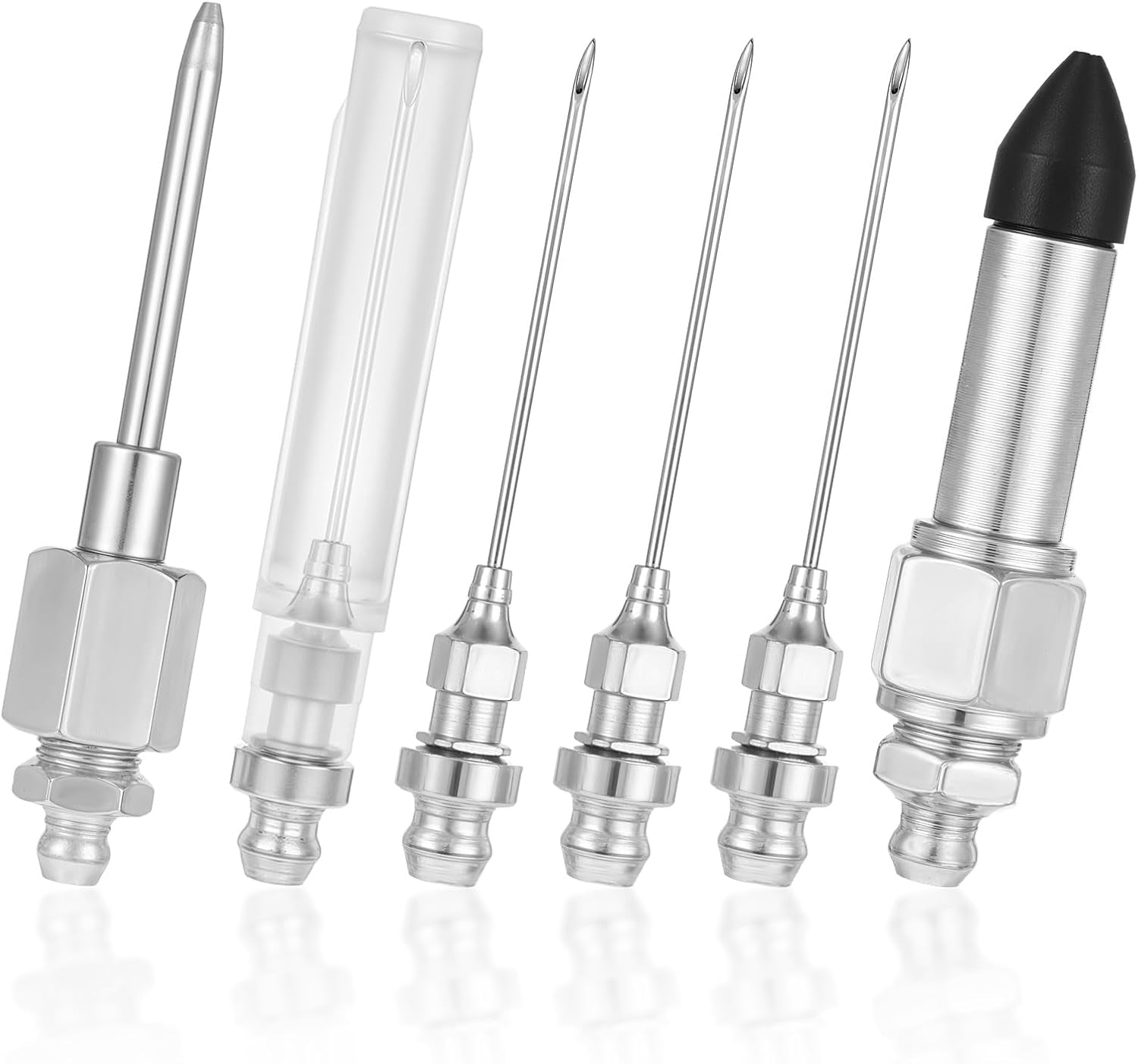 Ljia 6PCS Grease Needle Set for Grease Gun, 4 Needle Grease Gun Tip, 1 ...