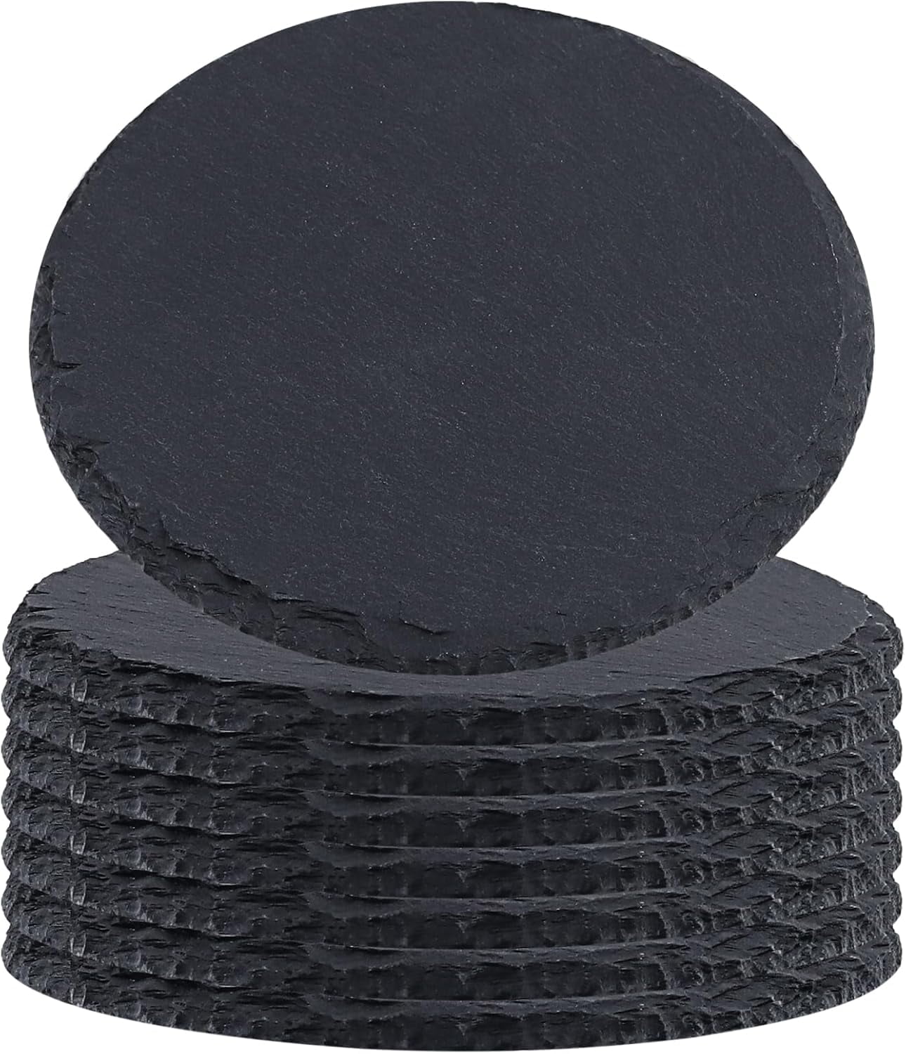 Ljia 8 Pack 8 Inch Slate Cheese Board,Natural Slate Cheese Plates ...