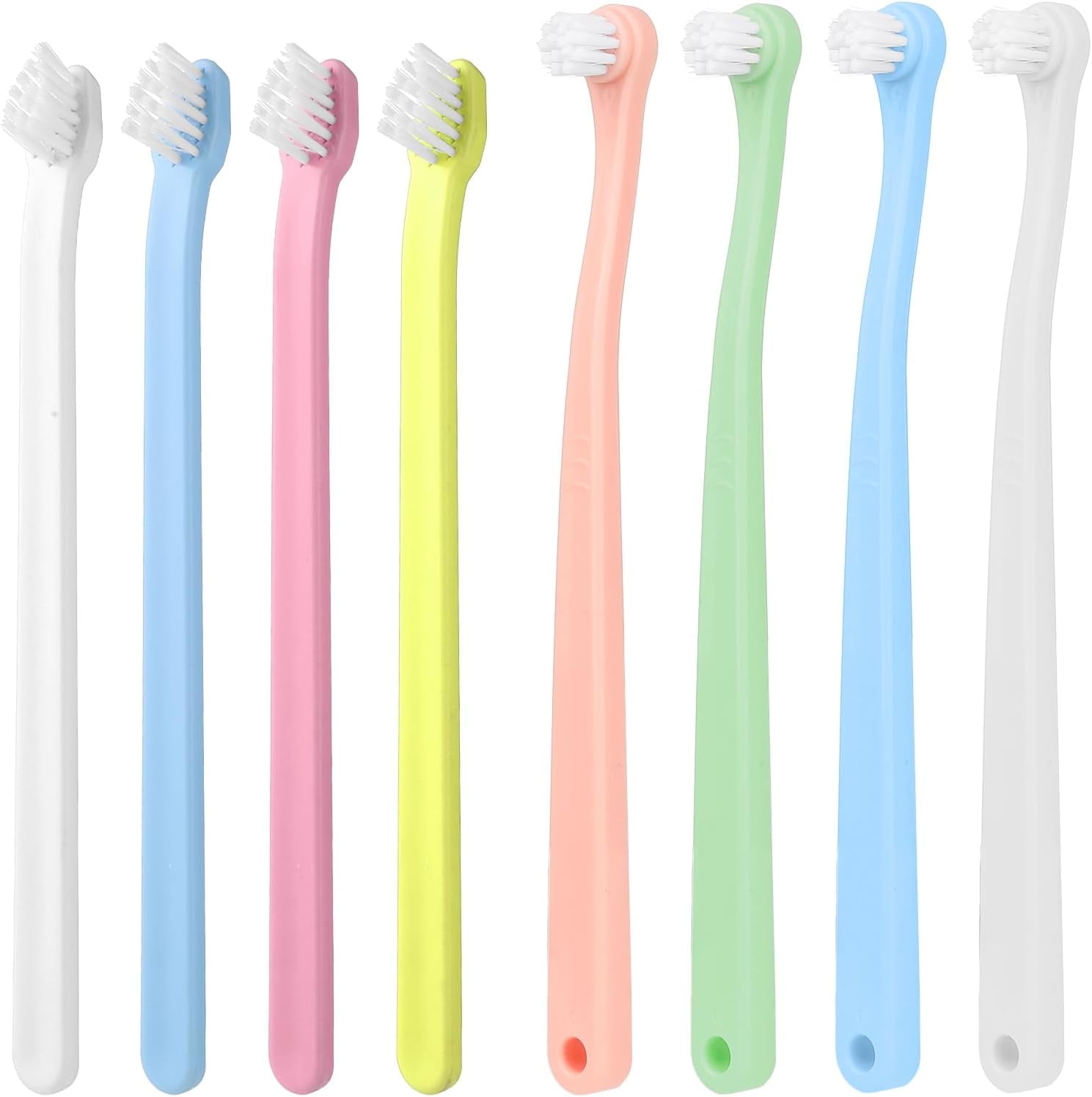 Ljia 8 Pack Small Dog Toothbrush Cat Toothbrush Pet Toothbrush Mini Head Soft Dog Cat Tooth ...
