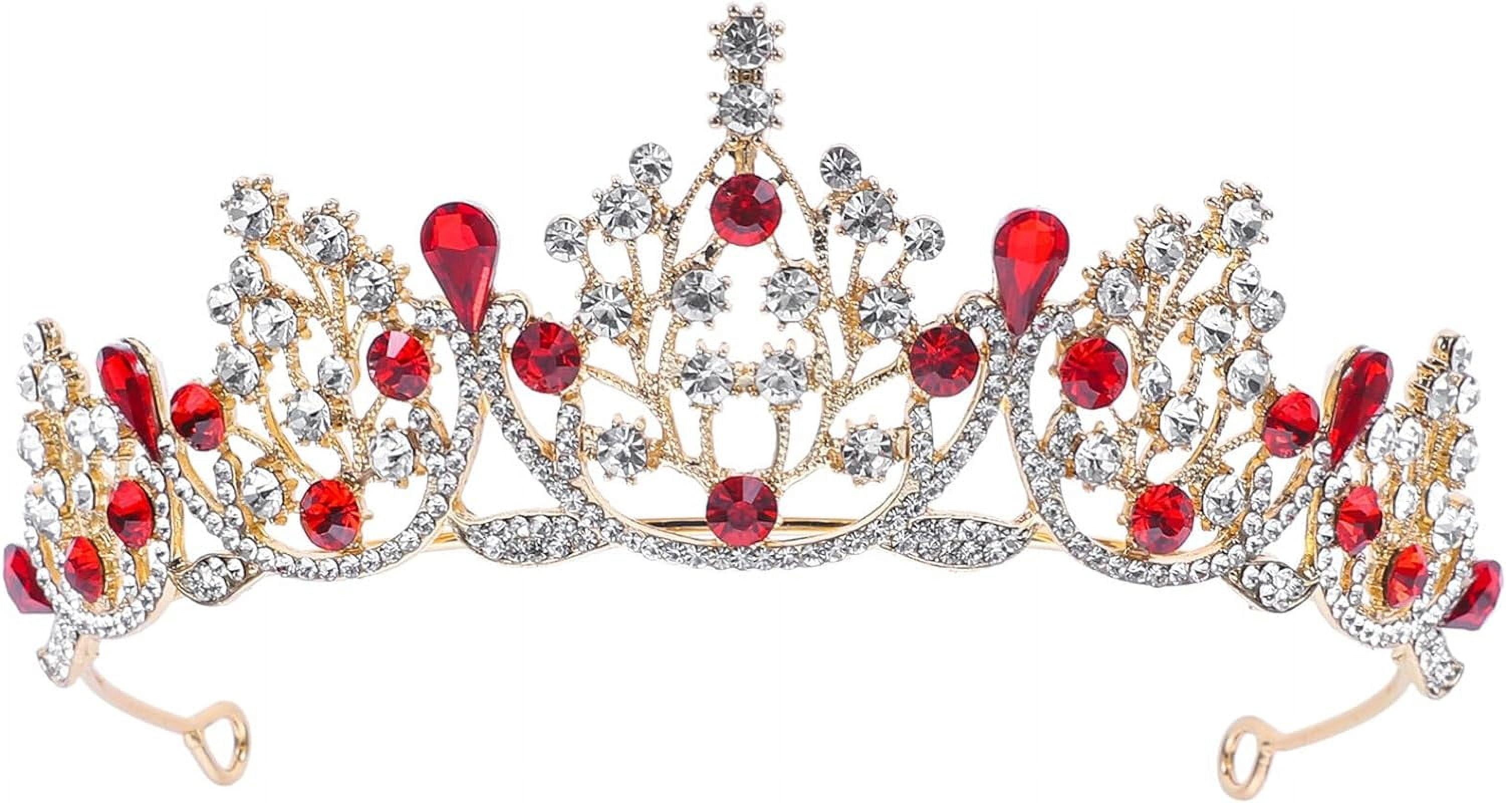 Ljia Baroque Queen Crown Crystal Rhinestone Wedding Crown Bridal Tiara ...