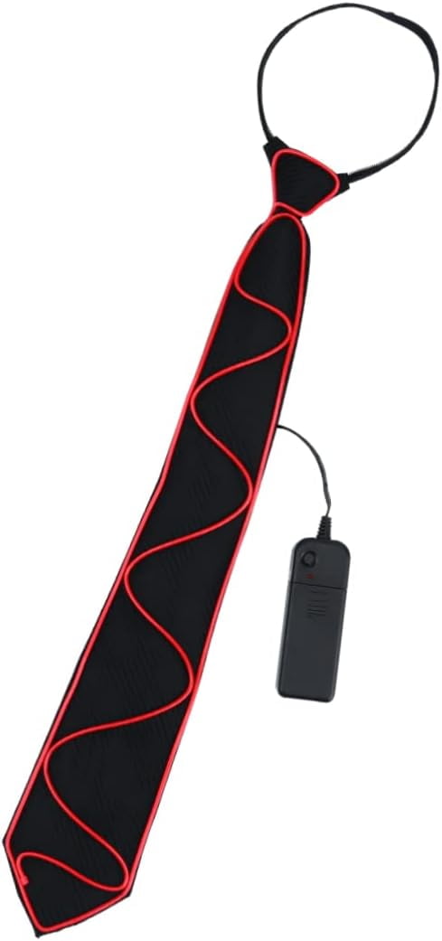 Ljia LED Necktie LED Light up Neck Tie Party Funny Tie Rave Party ...