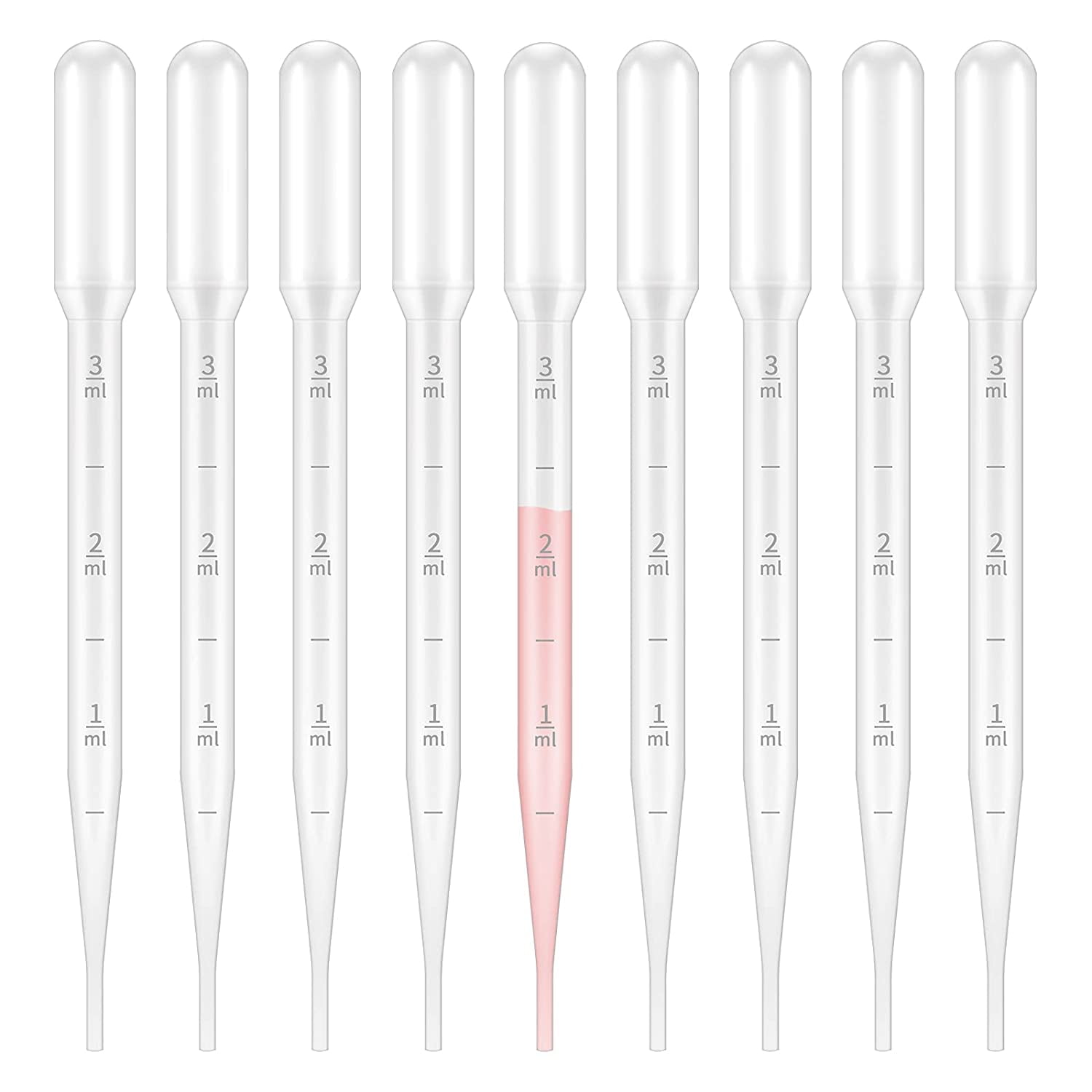 Ljia Plastic Transfer Pipettes 3ML,Essential Oils Pipettes,Graduated ...