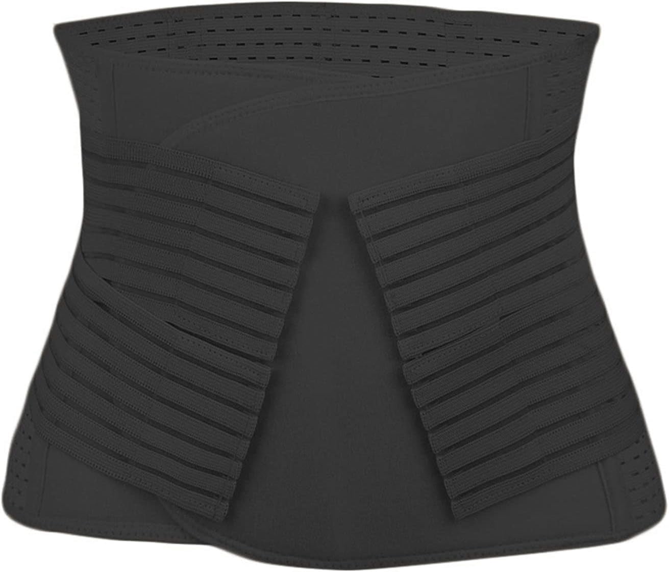 Ljia Postpartum Belly Belt Black Breathable Body Shaping Belly Support ...