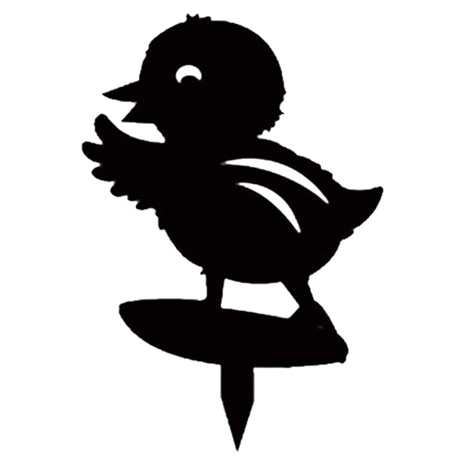 Ljstore Card Slot Animal Silhouette Acrylic Outdoor Decor Garden ...