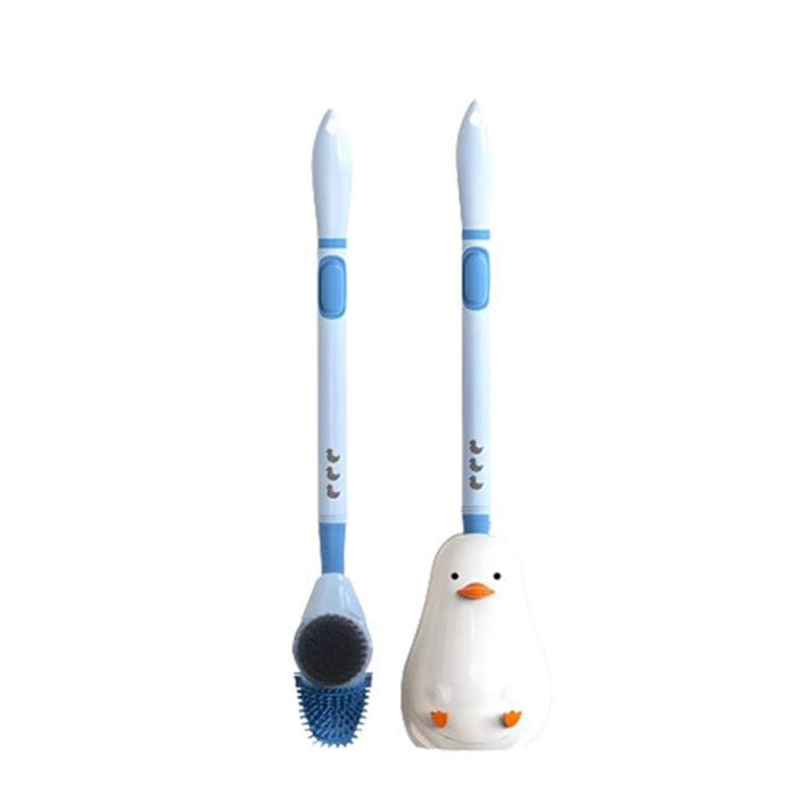 Ljstore Diving Duck Toilet Brush 2024 New Silicone Scrubbers Brush Head ...