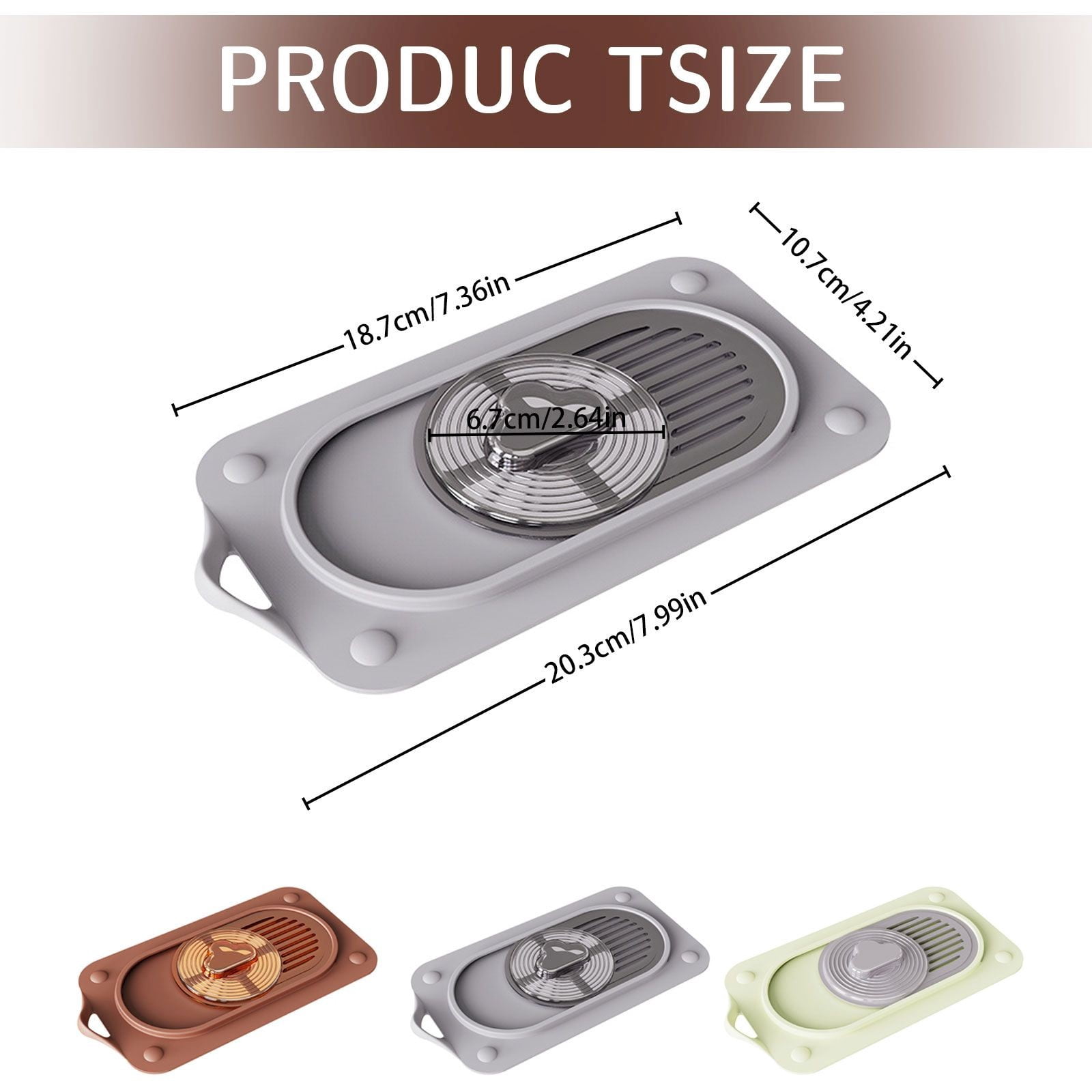 Ljstore Green Sliding Silicone Floor Drain Deodorizersliding Cover ...
