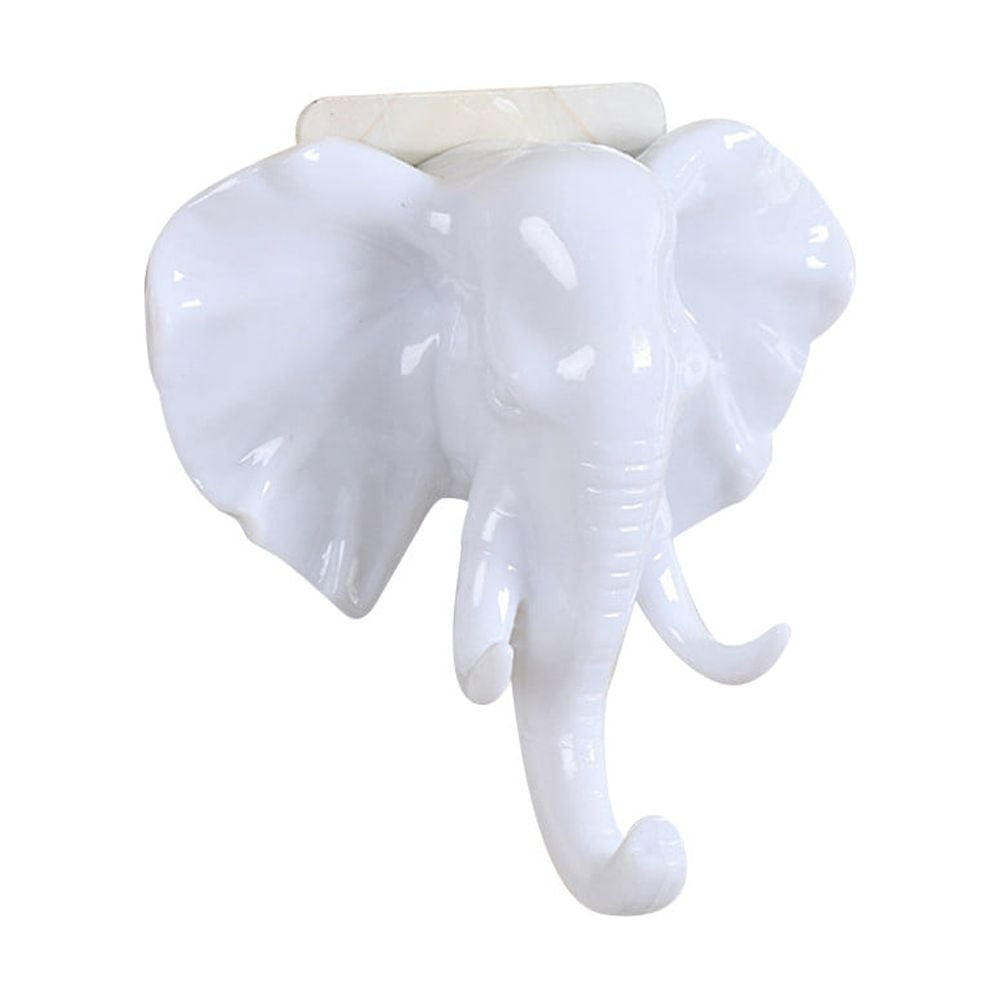 Ljstore Hooks Elephant Head Self Adhesive Wall Door Hook Hanger Bag ...