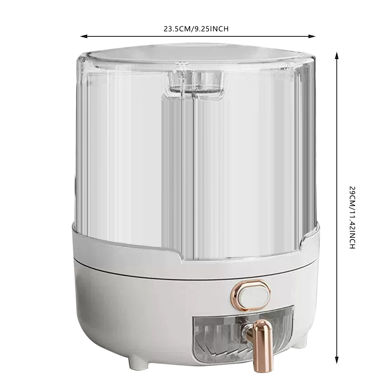 Ljstore Large Size Kitchen Six-Grid Grain Bucketgrain Storage Container ...