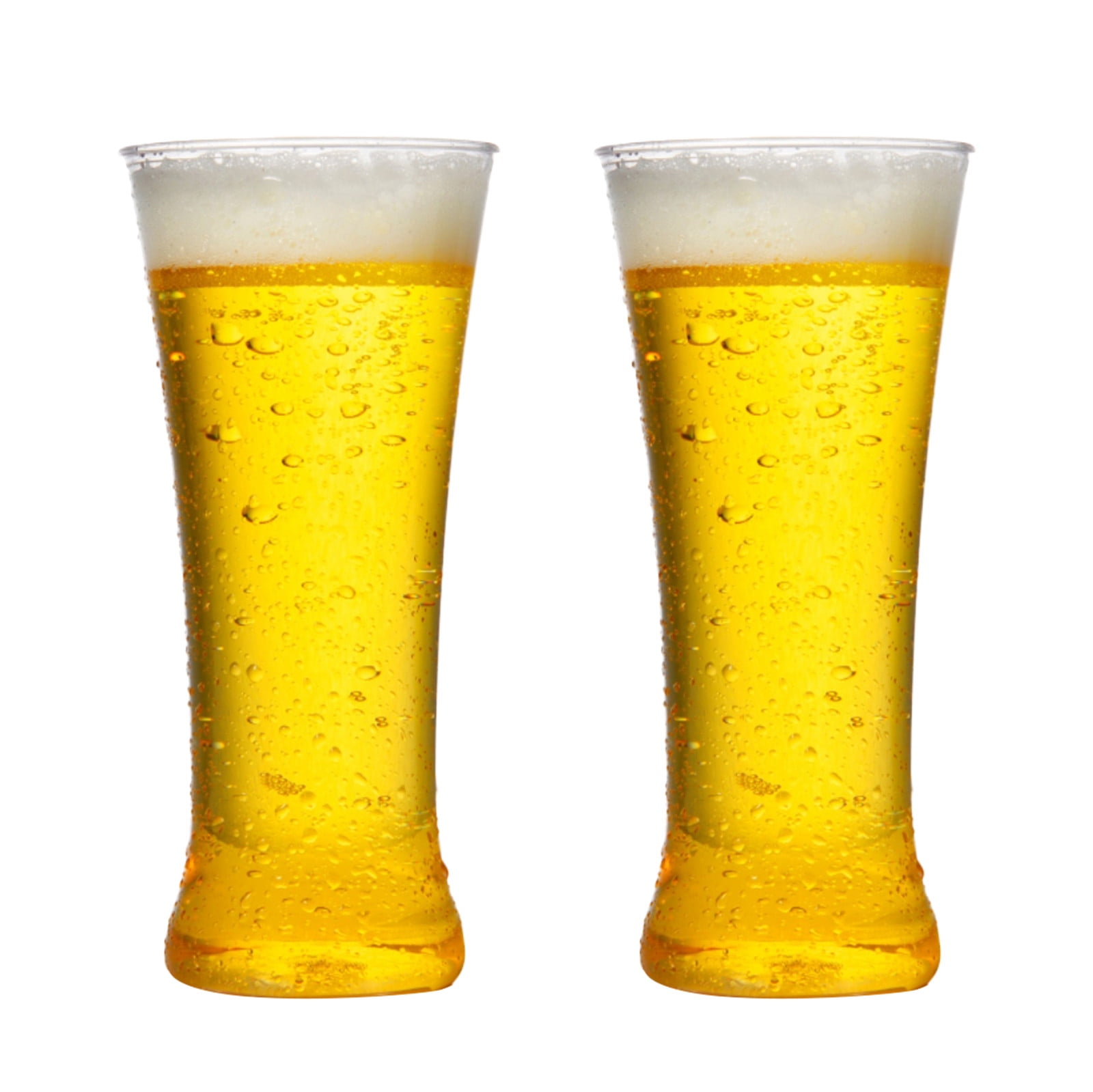 Ljstore Plastic Gel Beer Mugs 2Pc Pilson-Shaped Cups, Host Beer Glass ...