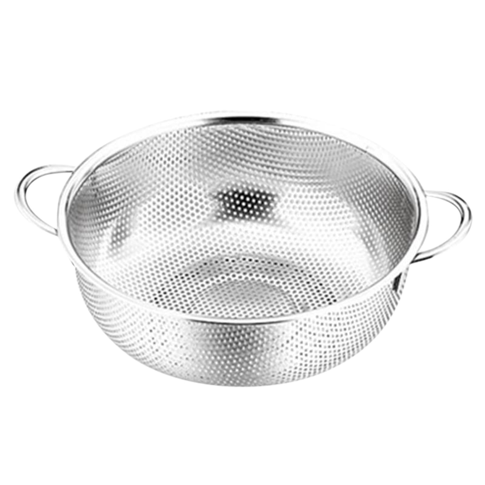 Ljstore Stainless Steel Draining Basket 19.5Cm, Stainless Mesh Colander ...