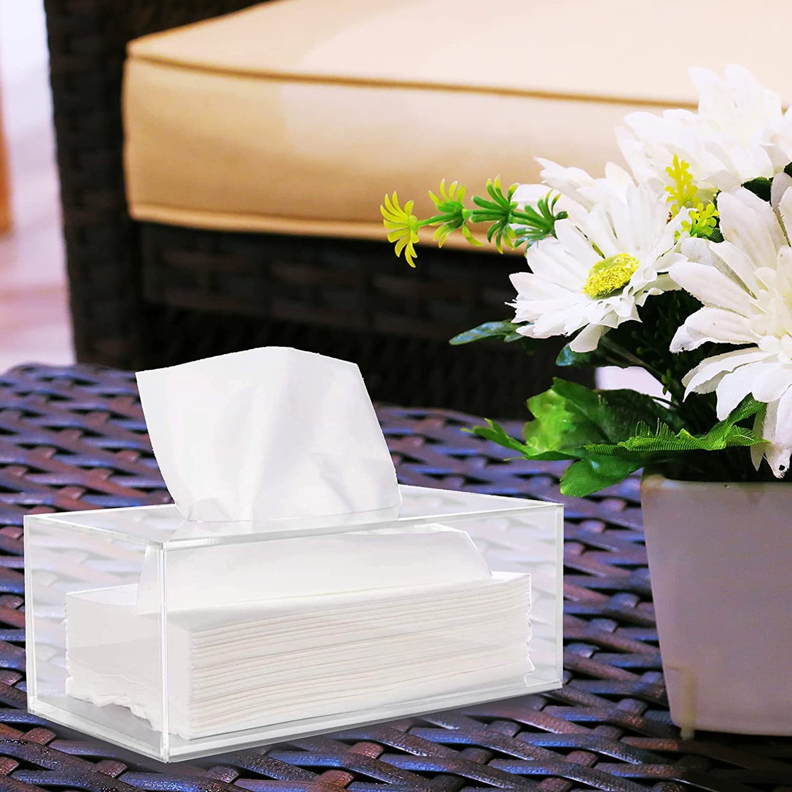 Ljstore Tissue Box Box Storage Cover Box Facial Napkin Tissue ...