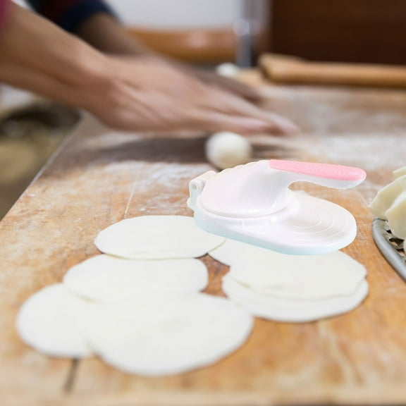 Pompotops Round Cake Pressing Machine Wooden tool Household Dumpling ...