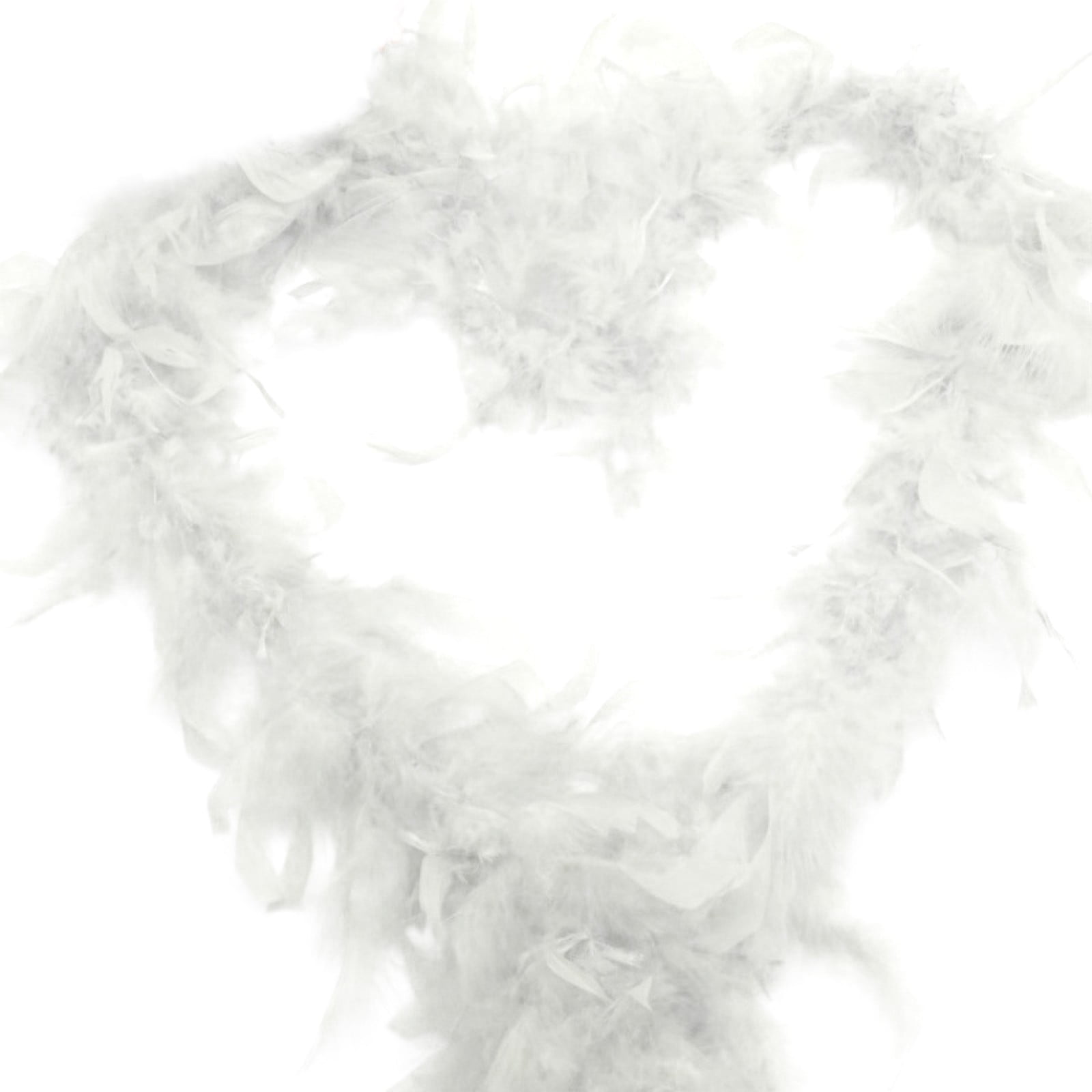 Ljxge 2M White Feather Boa Scarf For Flapper Dance Costume Party Show ...