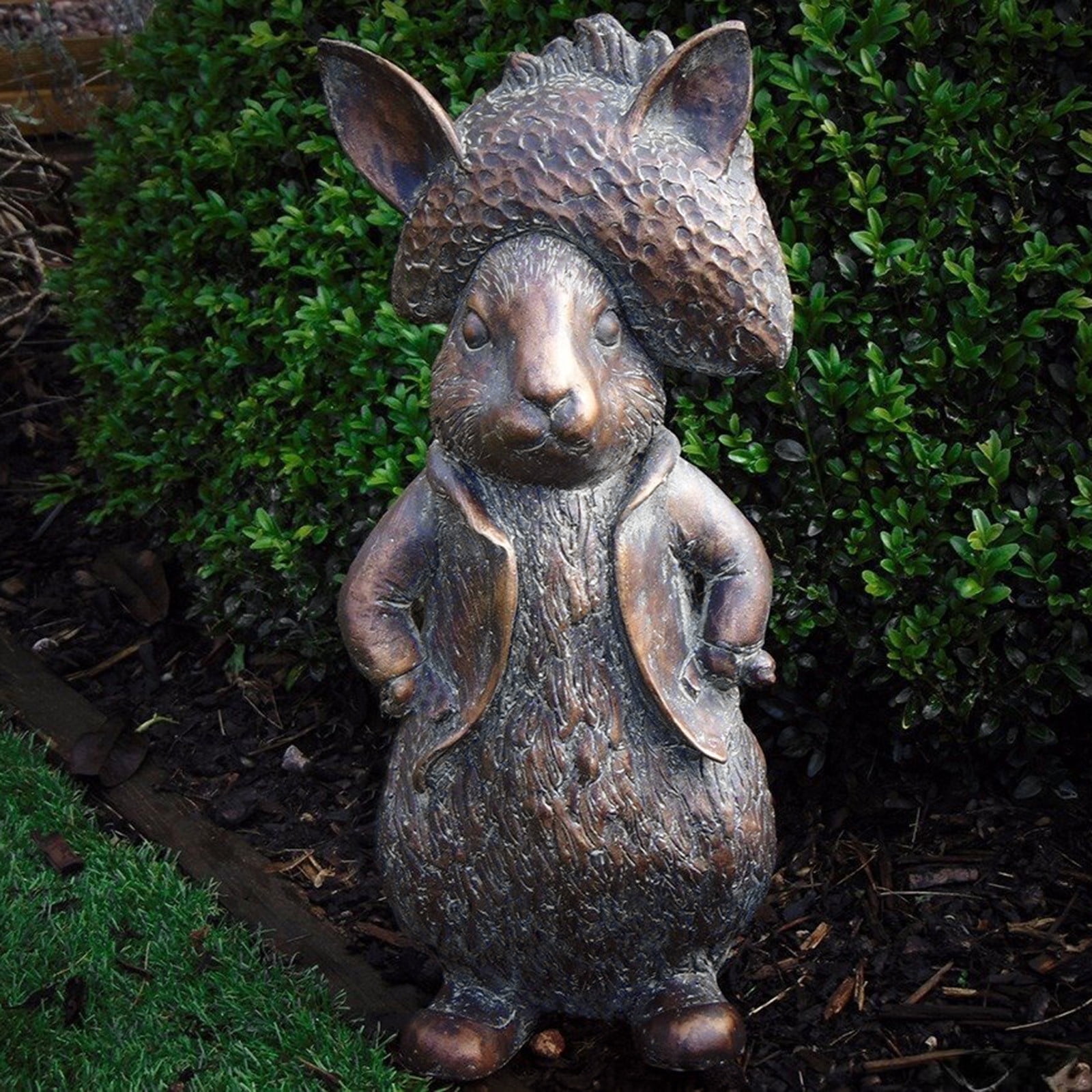 Ljxge Beatrix Potter Inspired Peter Rabbit Garden Statue - Handcrafted ...