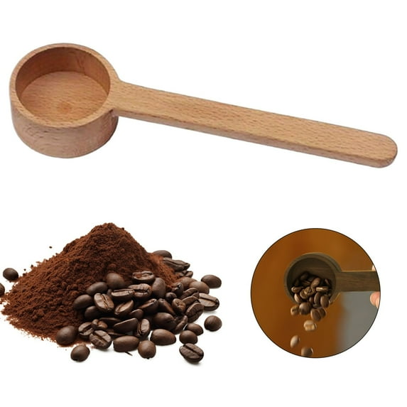 Ljxge Black Walnut Coffee Spoon Solid Wood Measuring Spoon For Coffee ...
