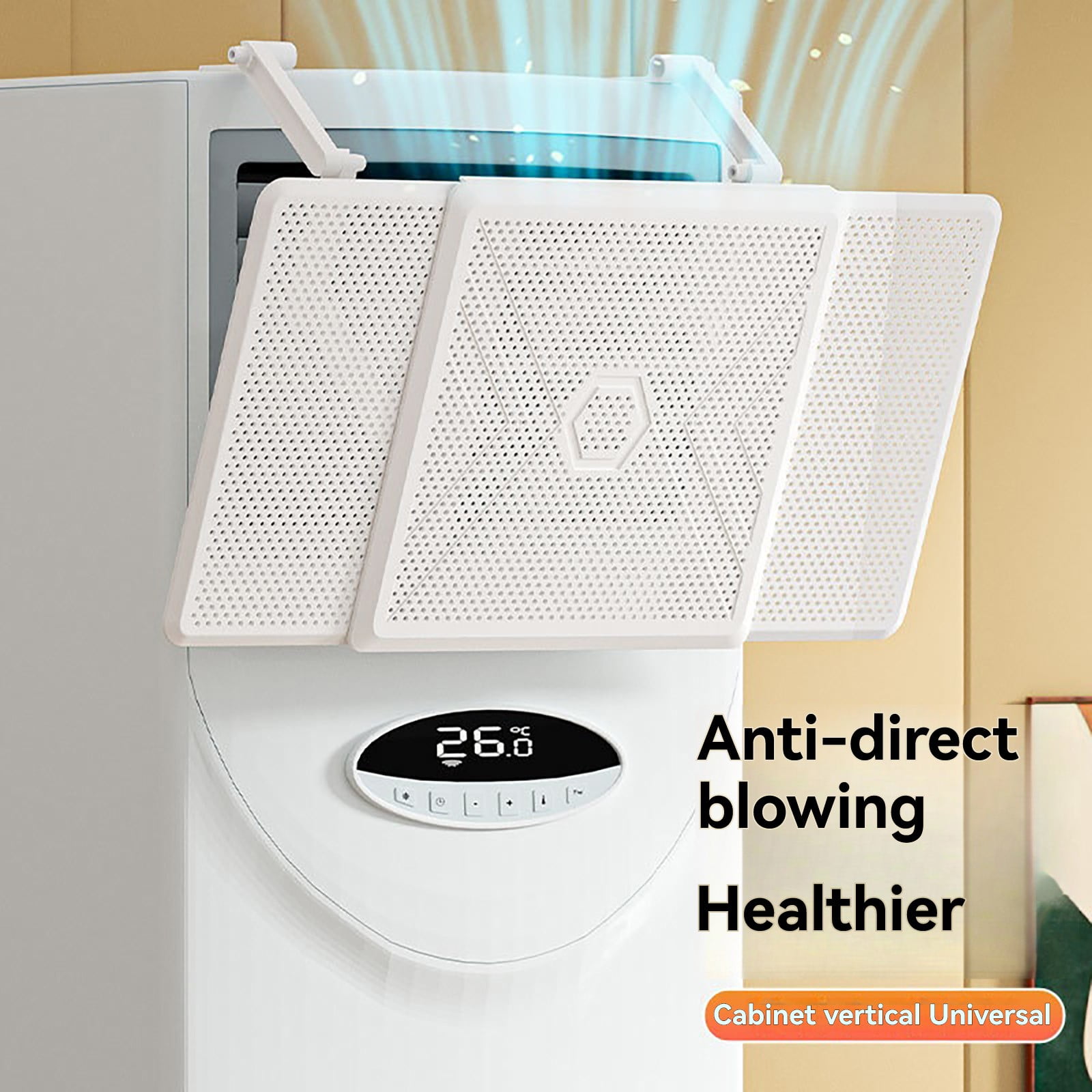 Ljxge Floor Standing Air Conditioner Deflector - Adjustable Honeycomb ...