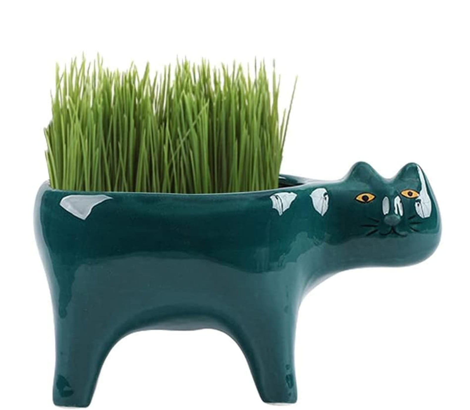 Ljxge Flower Pots Cat Planter Animal Succulent Pots Ceramic Cat Mini Flower Pots Cactus/Plants ...