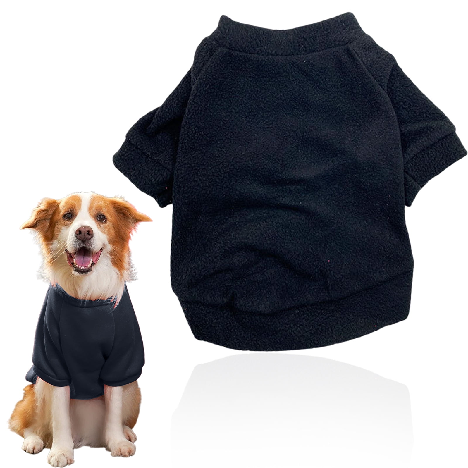 Ljxge Pet Warm Sweater Fleece Winter Clothing Cozy Pullover Soft Outfit ...