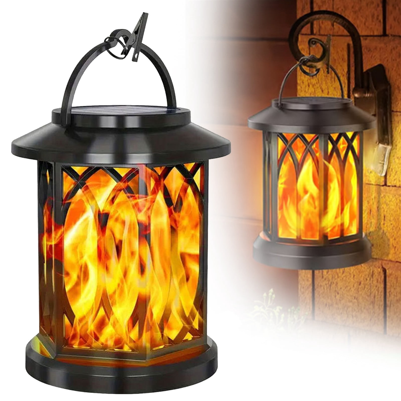 Ljxge Solar Halloween Lanterns Outdoor - IP65 Waterproof Flickering ...