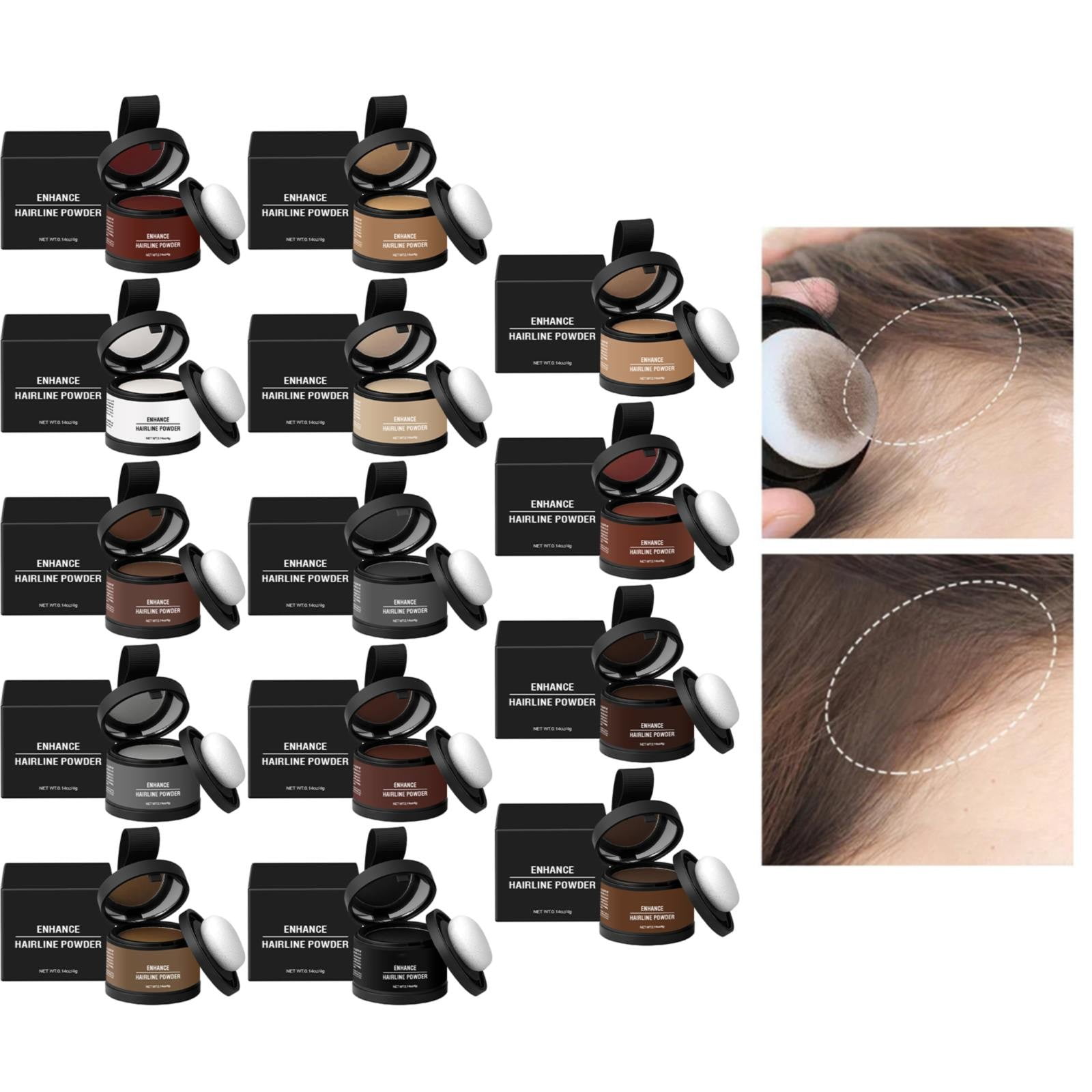 Ljxniubi Shadow Powder Cleanser Hairline Powder Enhance Hairline Powder ...