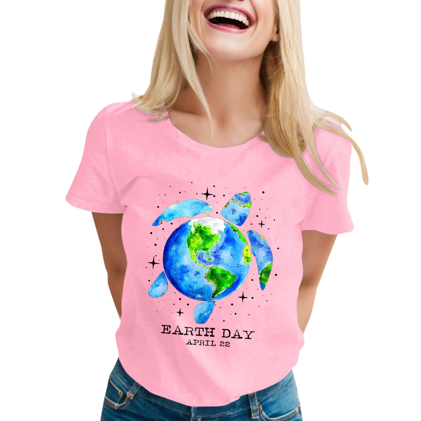Lkhaha 2026 Womens T Shirts Fashion Tops Earth Day Daily Natural ...