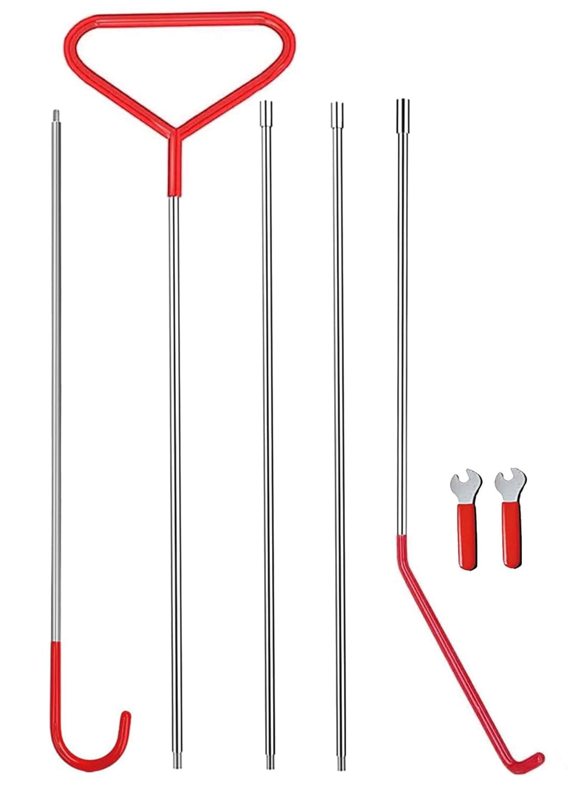 Lkonwee 67 inch Long Reach Tool,Car Emergency Tool kit,Pull Hook J-Hook ...