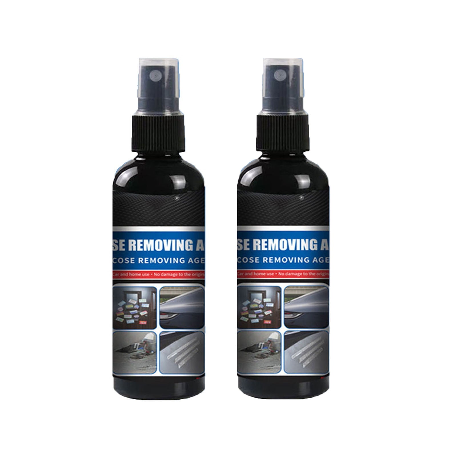 Lksixu 2 Pcs Adhesive Remover, 100ml Surface Safe Sticker Remover Spray ...